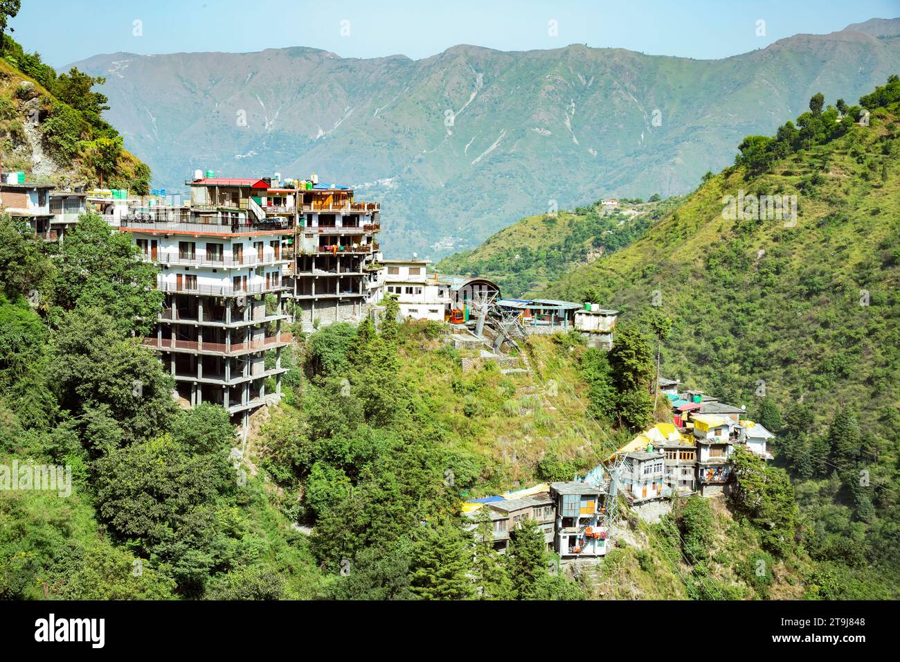 Mountain view at hill station of Mussourie,Uttarakhand,India Stock ...