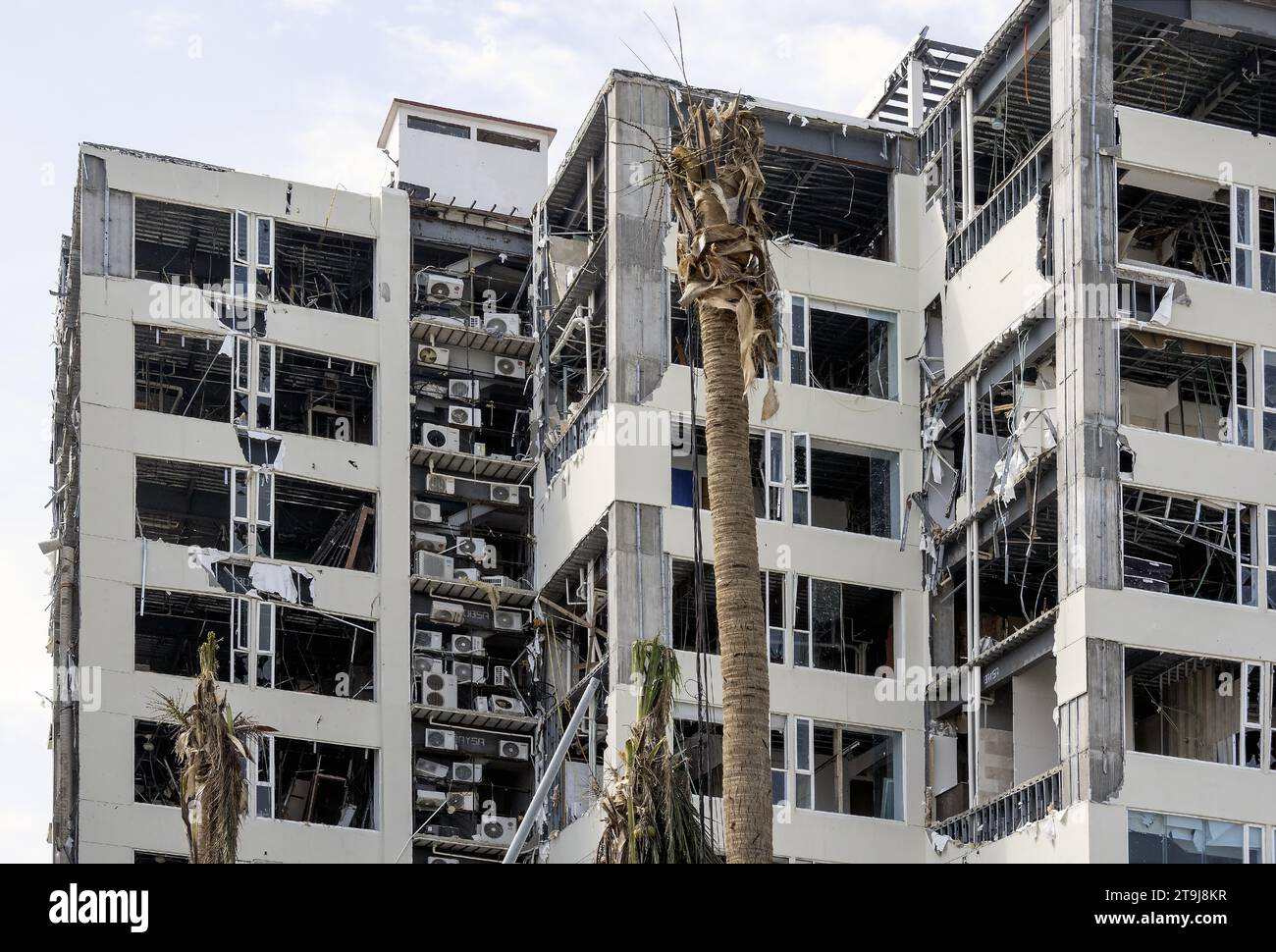 Damaged buildings in Acapulco, Guerrero, Mexico after being hit by ...