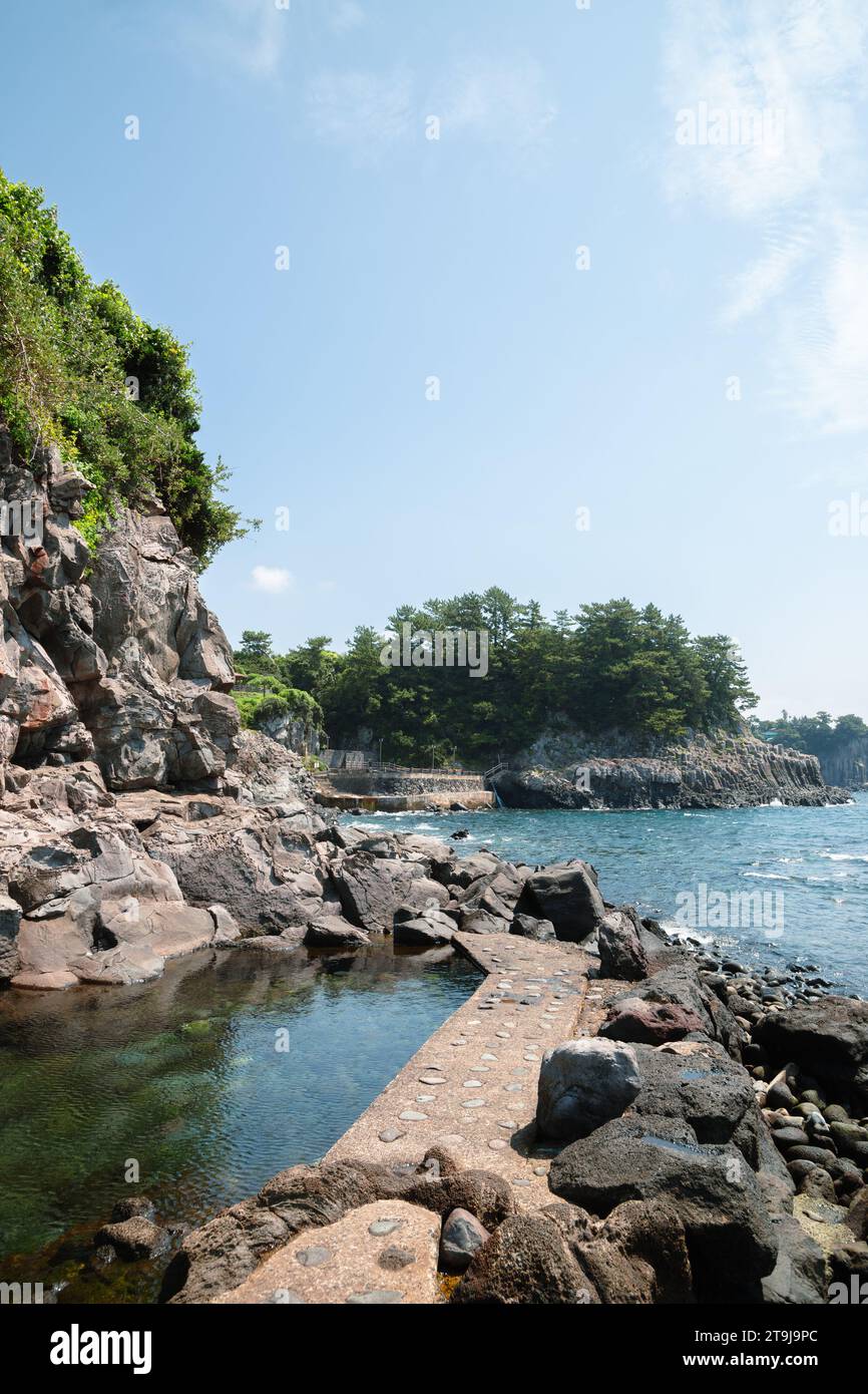 Seogwipo Jaguri Park seascape in Jeju Island, Korea Stock Photo - Alamy