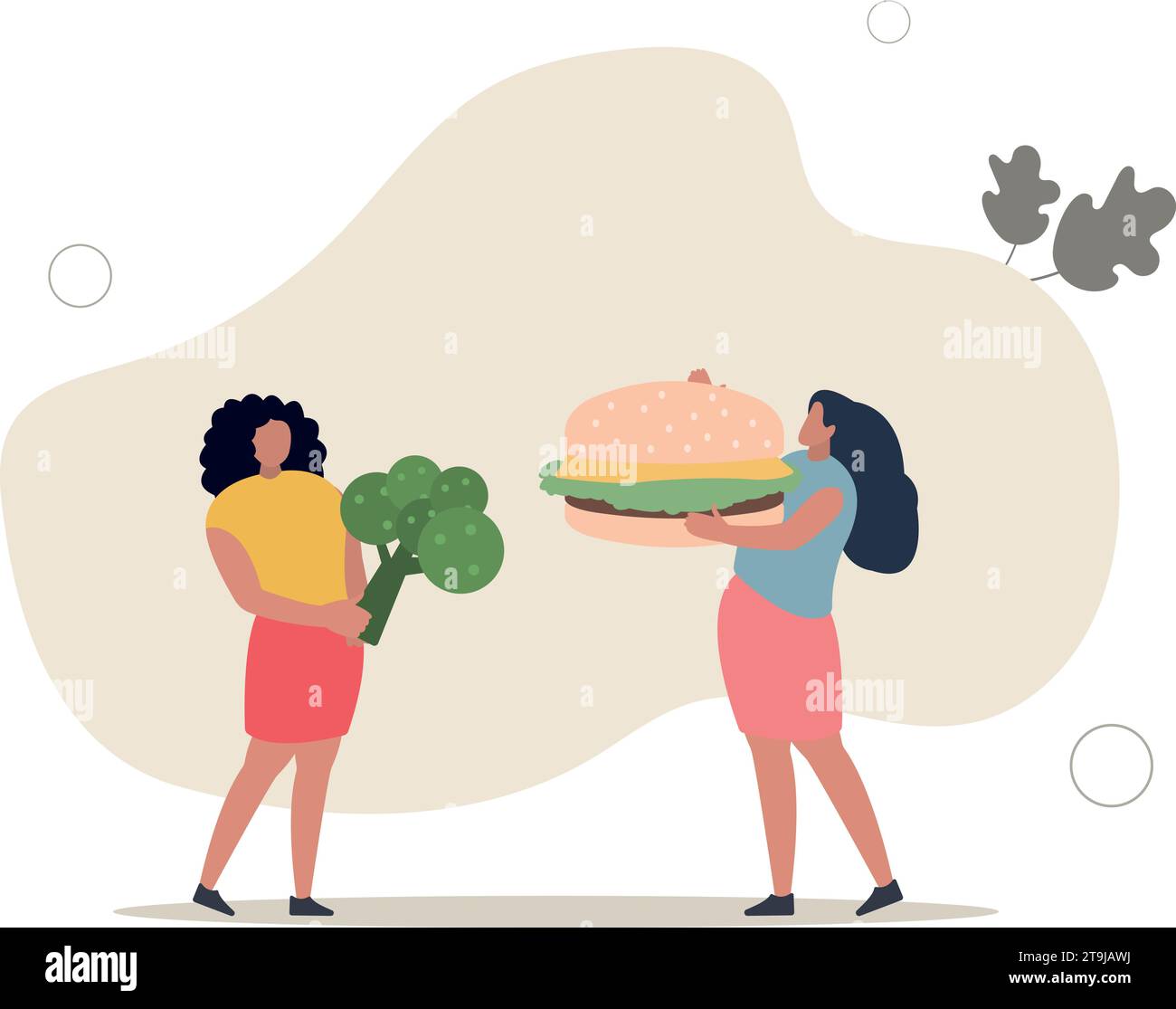 Comic Fast Food Nutrition Healthy Food Plate Clipart Transparent