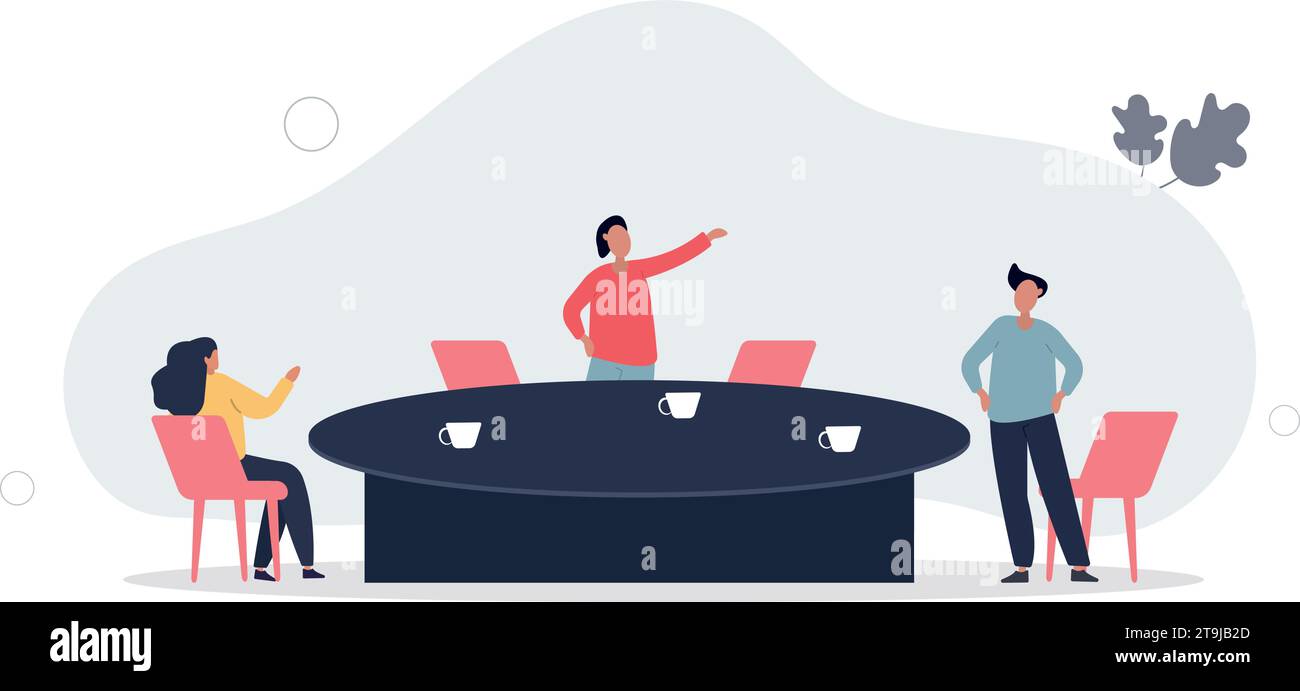 Collaborative brainstorming session with idea sharing.Business meeting ...