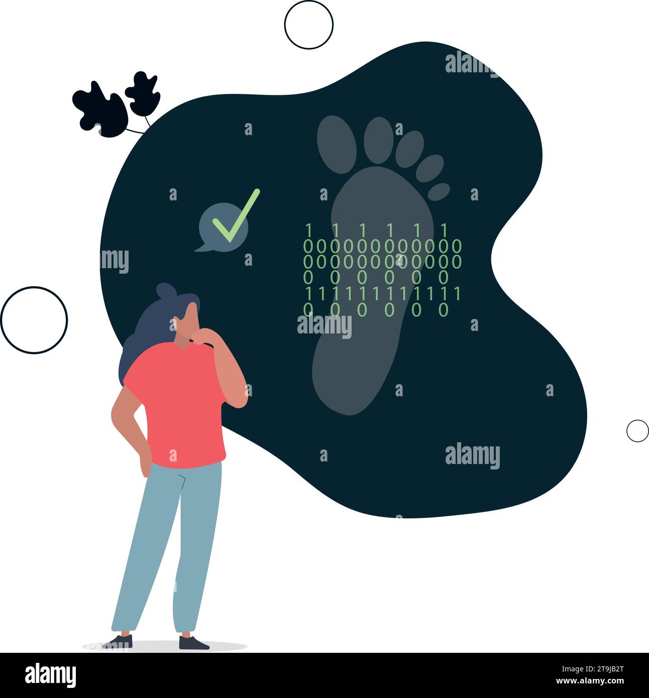 Surveillance concept people data Stock Vector Images - Alamy