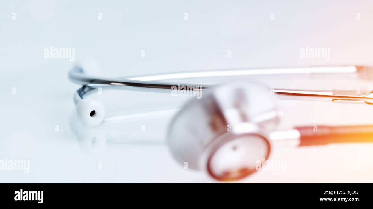 Stethoscope on Medical table. Medical or science concept Stock Photo ...