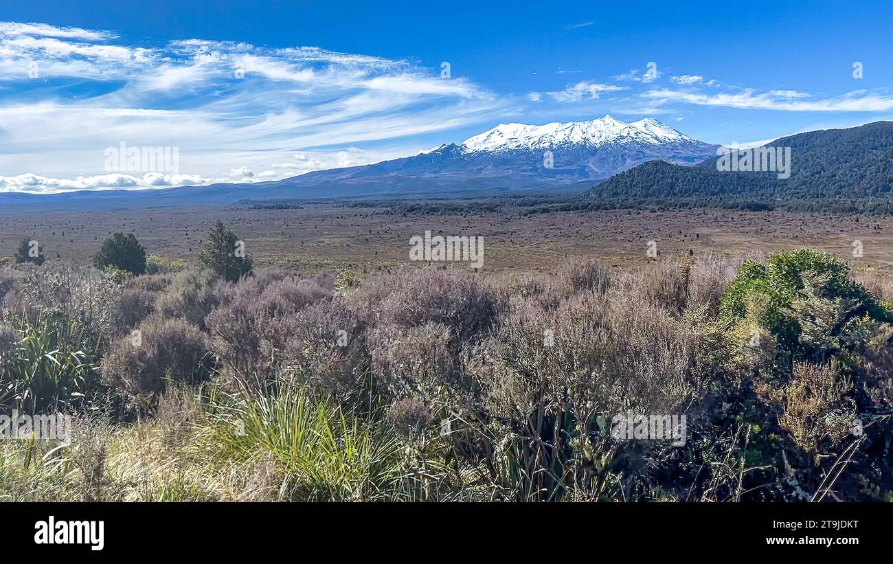 The volcanic terrain of the National Park in the western side of the ...