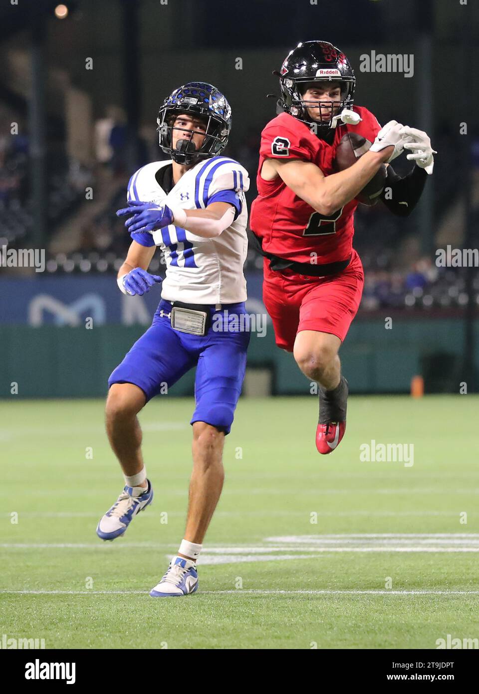 Arlington, Texas, USA. 25th Nov, 2023. Coppell's LUCA GROSOLI (2) makes ...