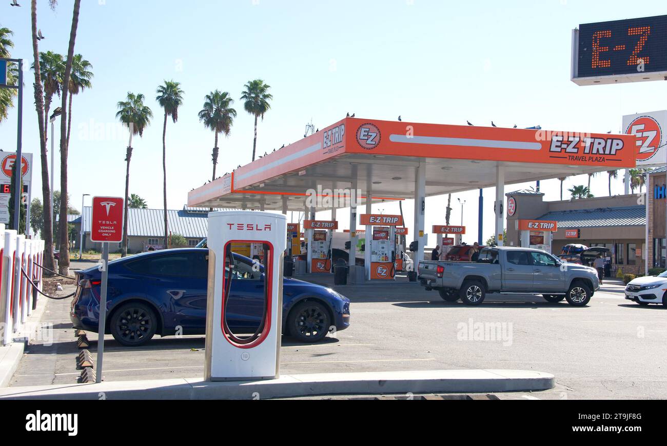 Bakersfield, CA - Oct 7, 2022: Tesla Super Charging station on ...