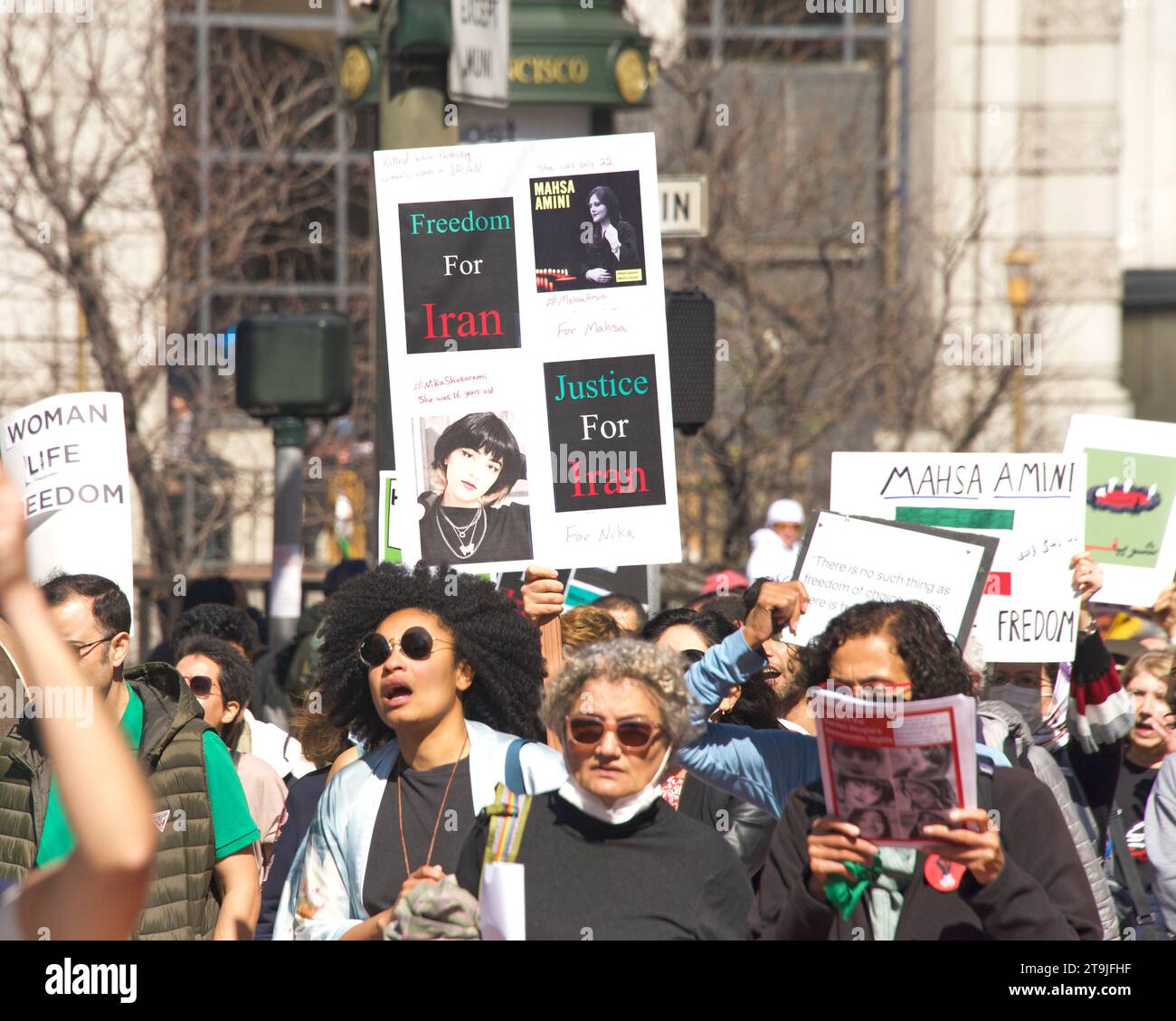 San Francisco, CA - Oct 8, 2022:Participants in Rise up for Abortion ...