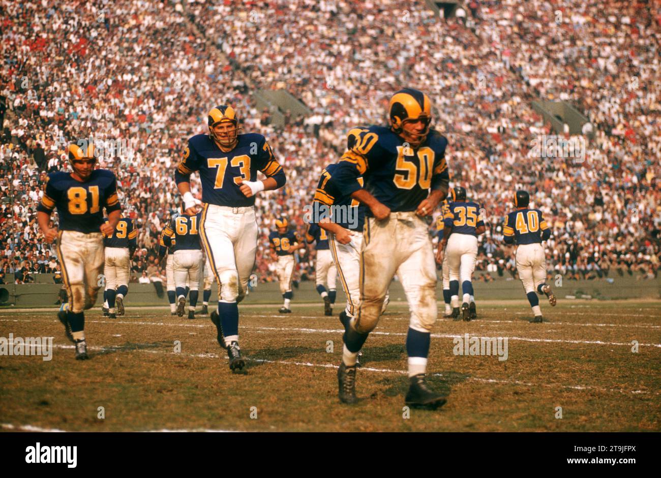 LOS ANGELES, CA - NOVEMBER 10: Dick Daugherty #50, Ken Panfil #73 and ...
