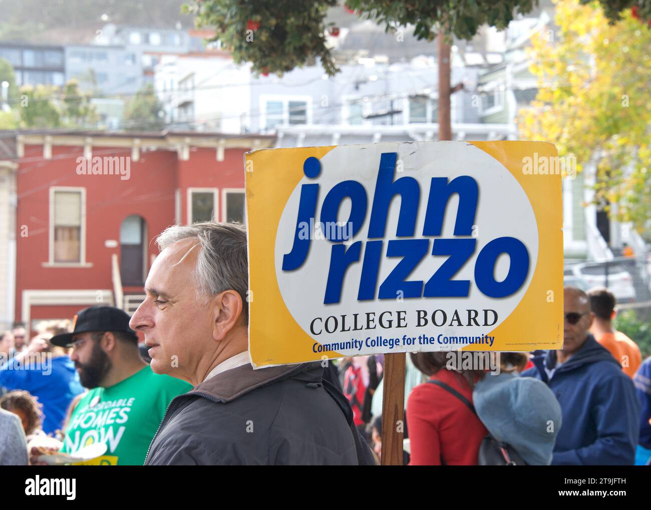 San Francisco, CA - Oct 22, 2022: John Rizzo campaigning for College ...
