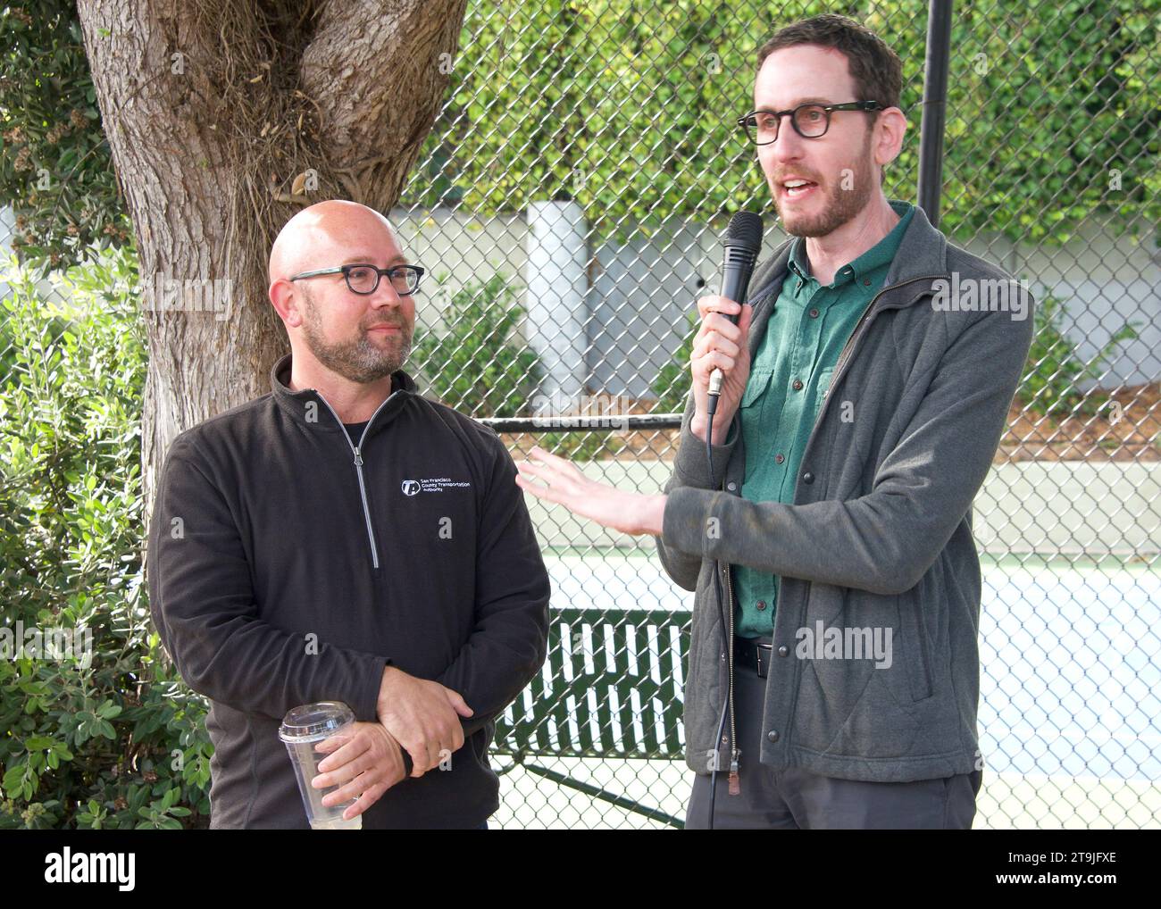 San Francisco, CA - Oct 22, 2022: Senator Scott Wiener speaking with ...