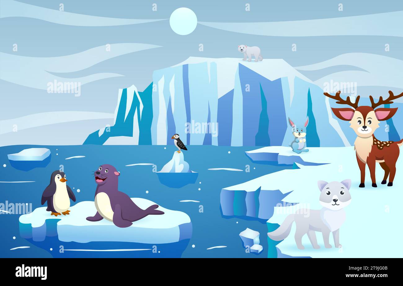 Wolf alaska snow Stock Vector Images - Alamy