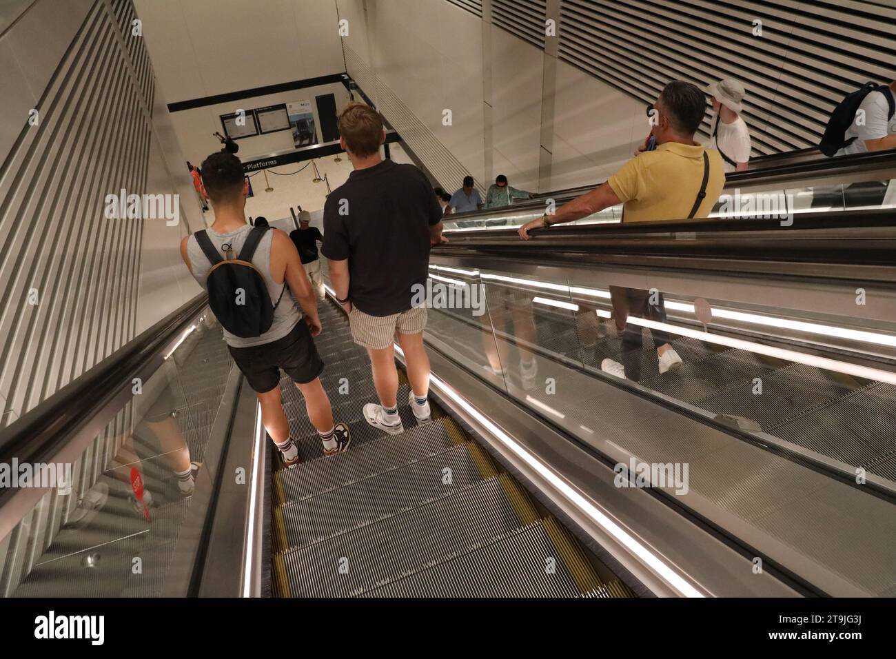 Sydney, Australia. 26th November 2023. Barangaroo Metro Station was ...