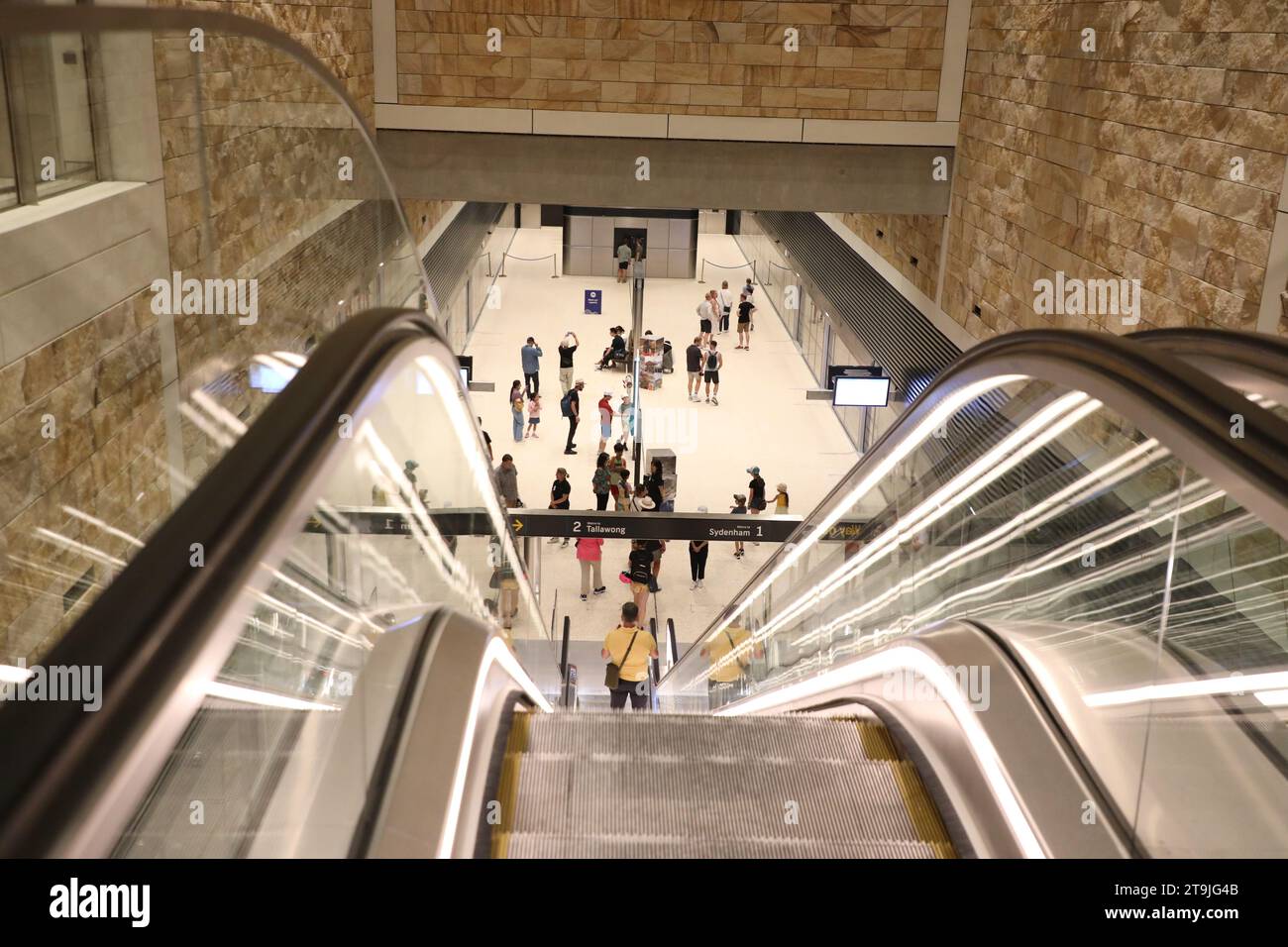 Sydney, Australia. 26th November 2023. Barangaroo Metro Station was ...