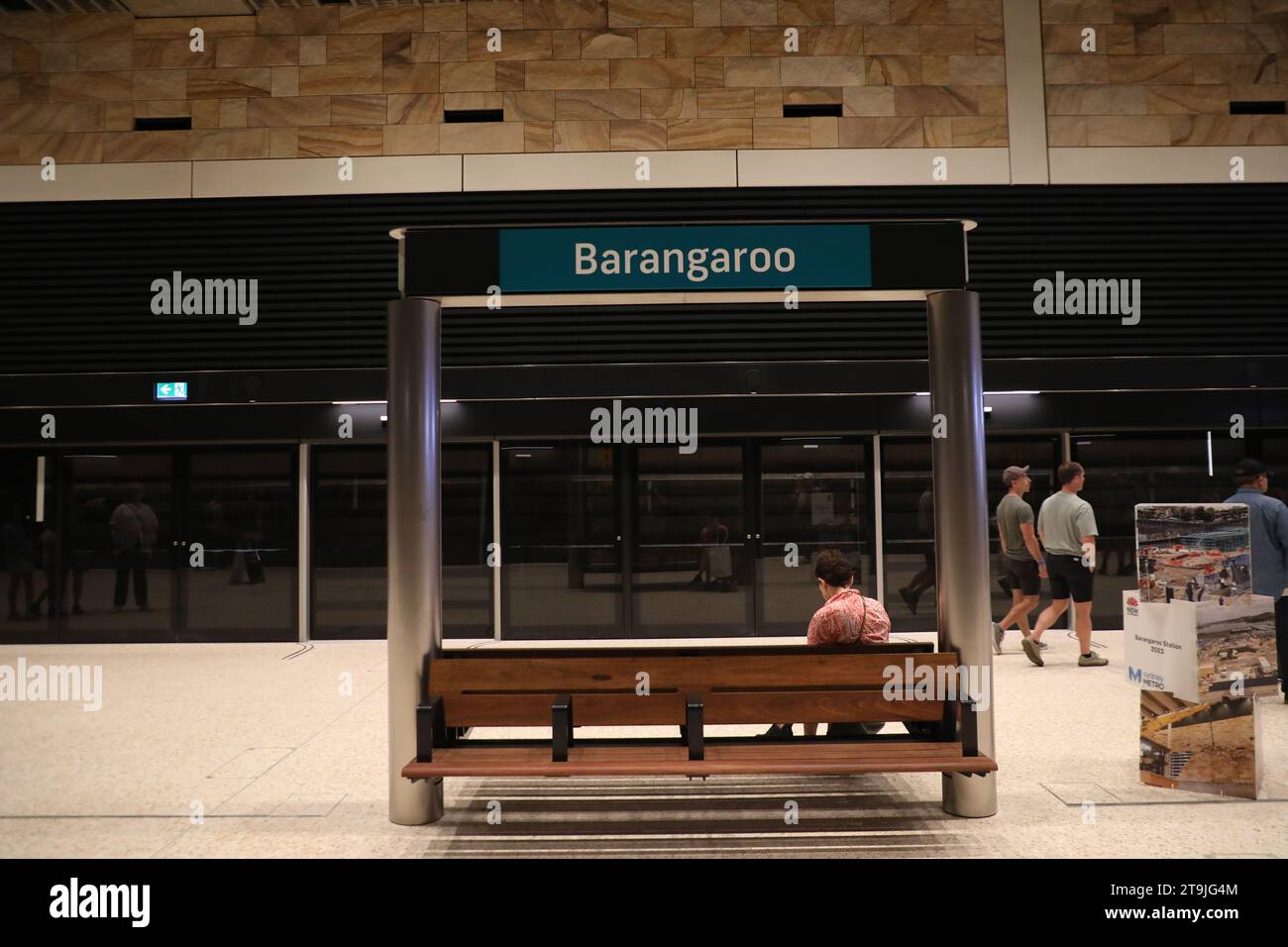 Sydney, Australia. 26th November 2023. Barangaroo Metro Station was ...