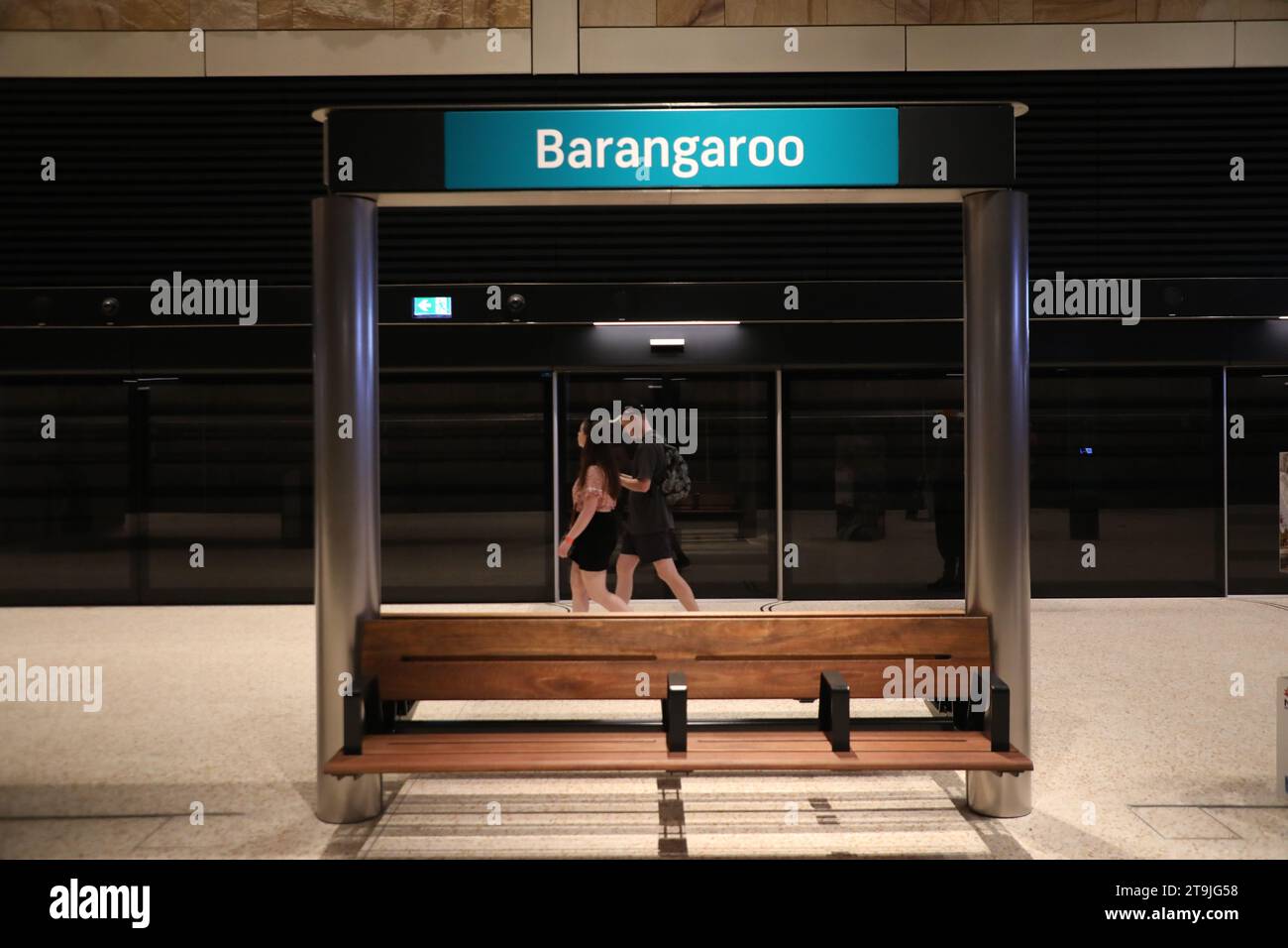 Sydney, Australia. 26th November 2023. Barangaroo Metro Station was ...
