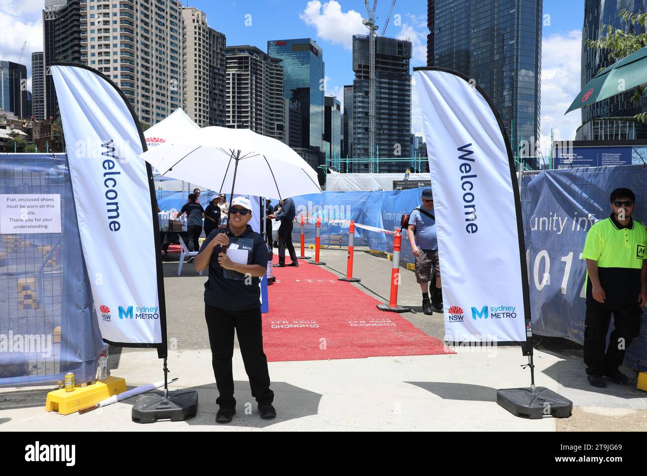 Sydney, Australia. 26th November 2023. Barangaroo Metro Station was ...