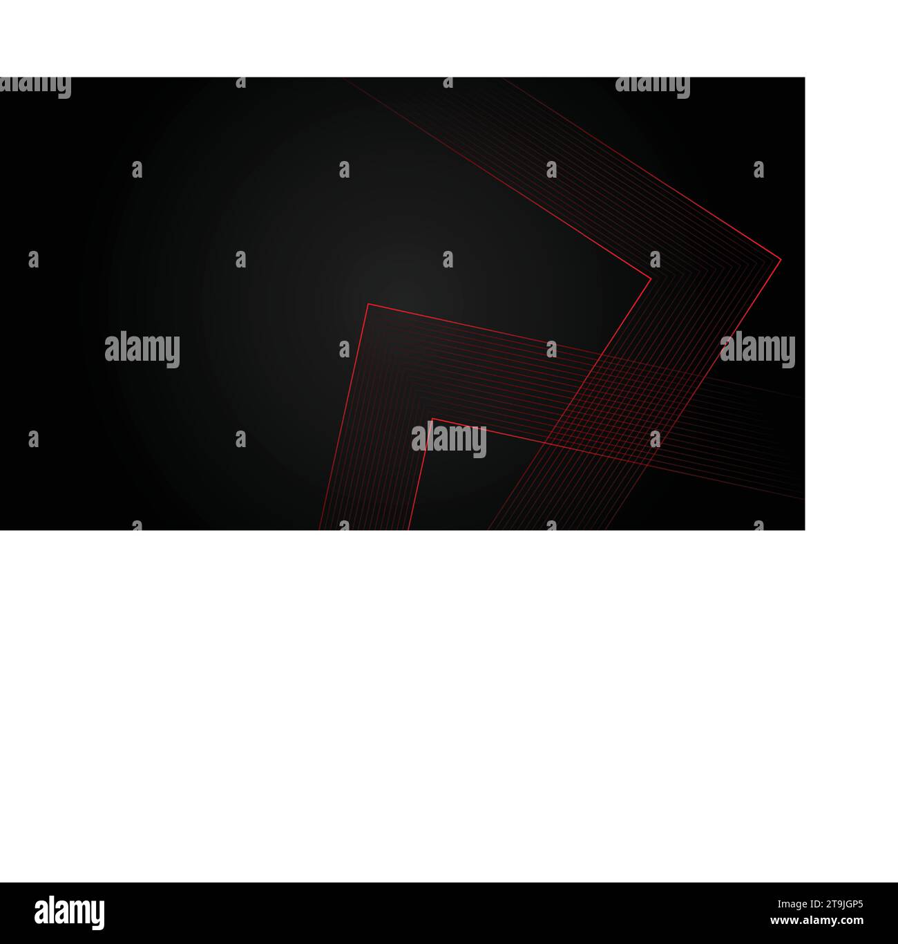 Dark futuristic wide abstract banner background with red lines pattern ...