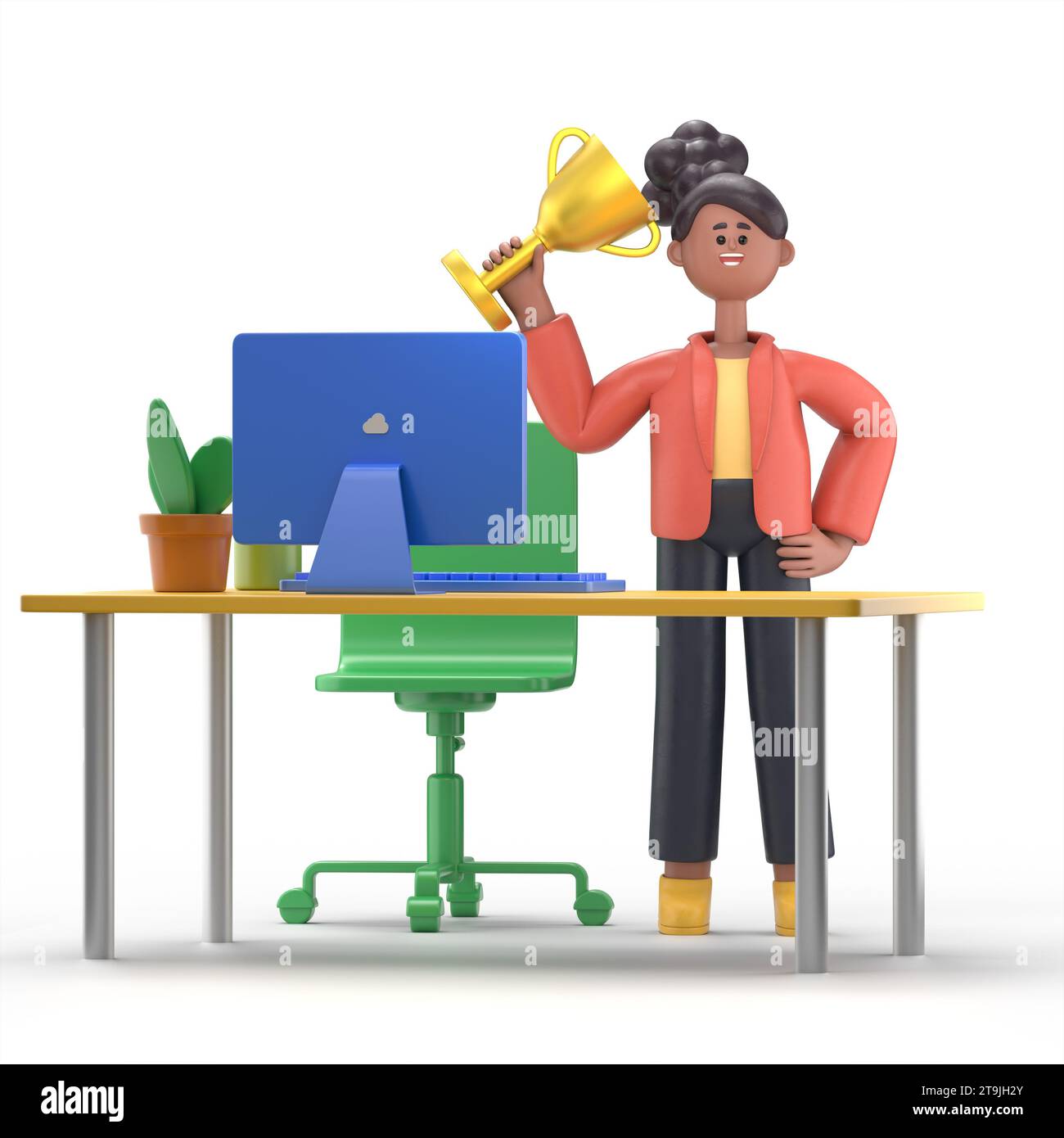 Woman in office near Cut Out Stock Images & Pictures - Alamy