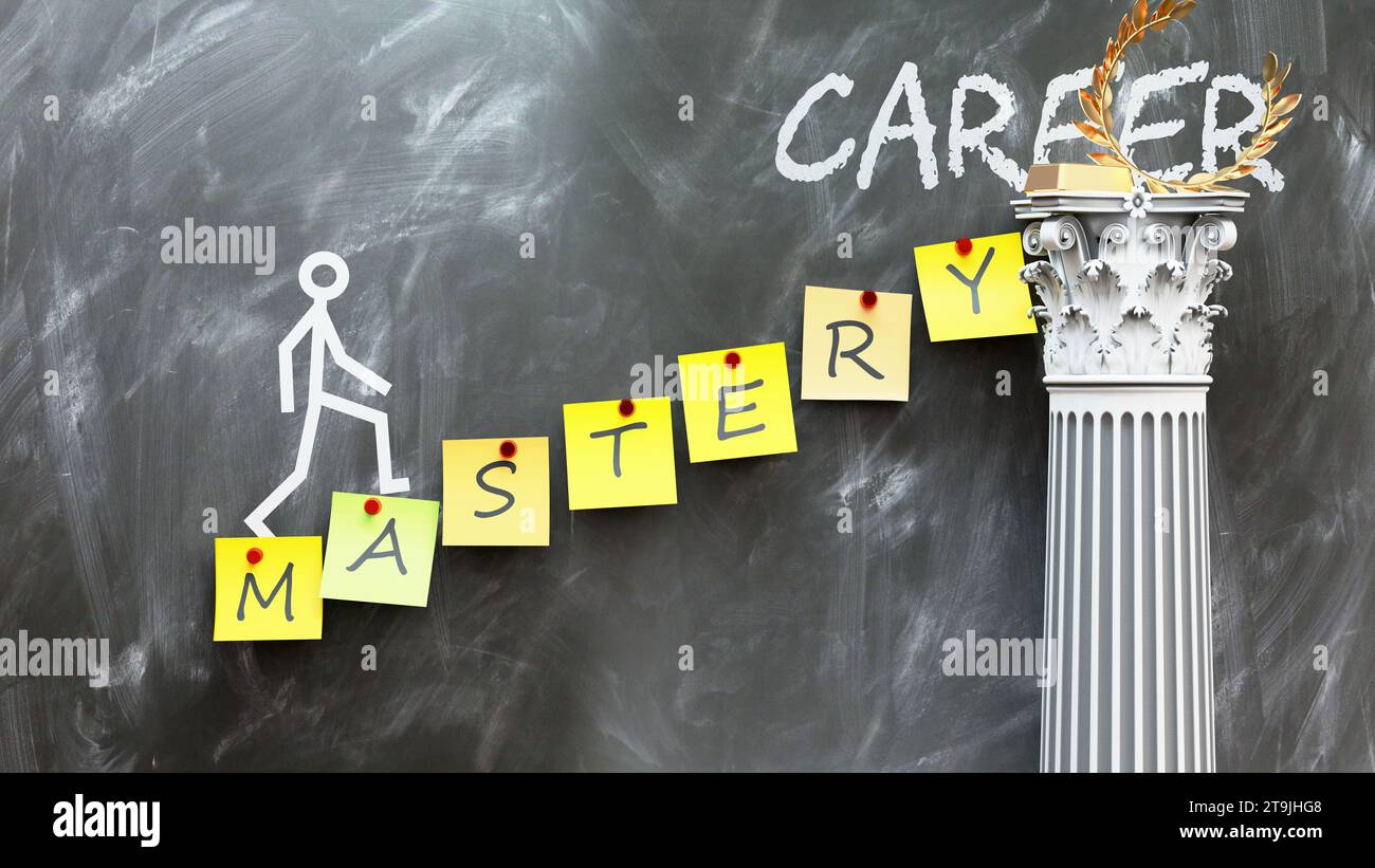 Mastery leads to Career - a metaphor showing how mastery makes the way ...