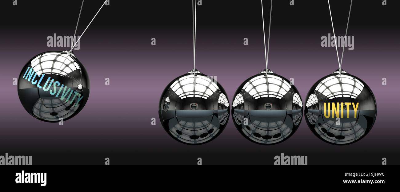 Inclusivity gives unity a cause and effect relationship hi-res stock ...