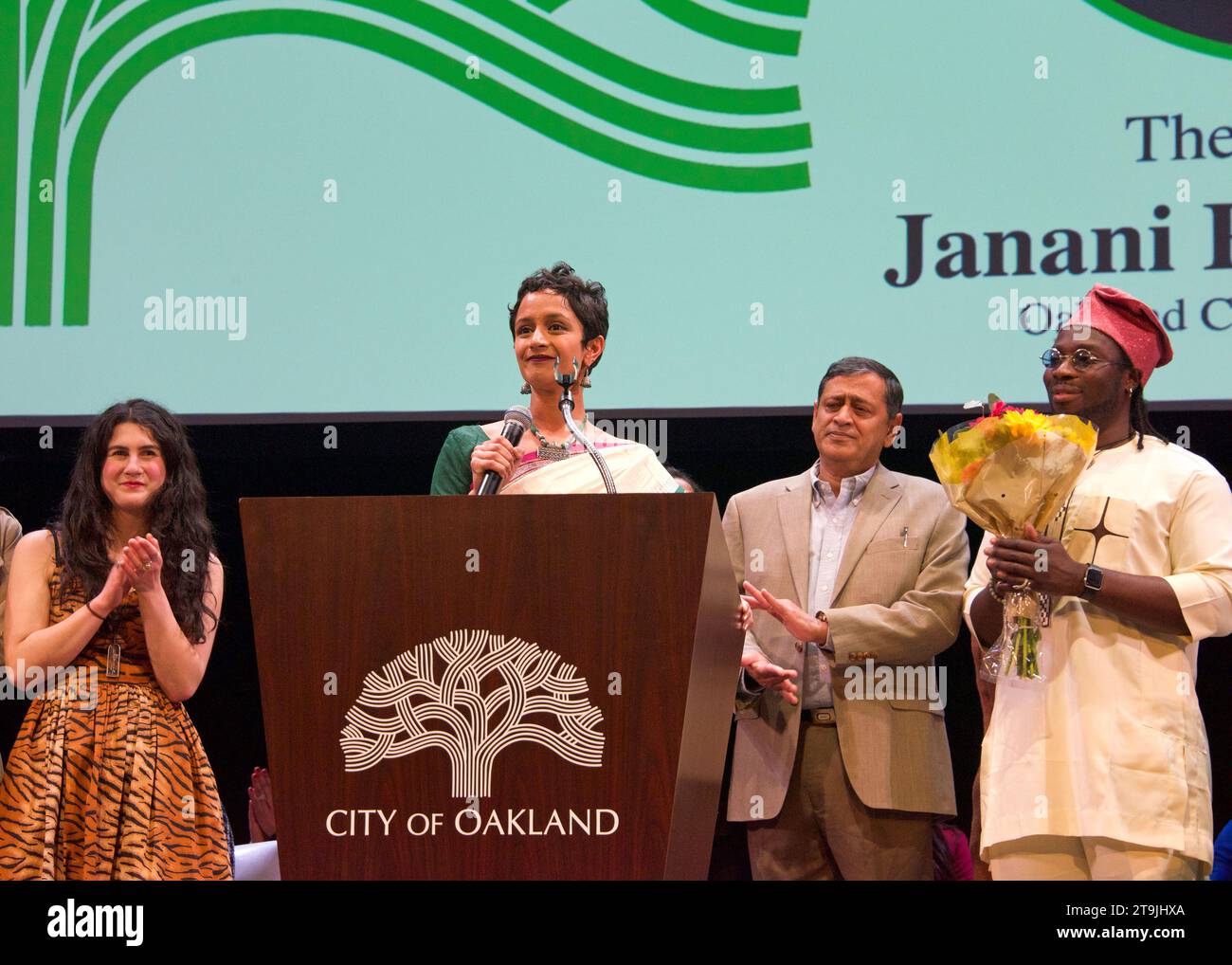 Oakland, CA - Jan 9, 2023: Oakland Council member Janna Ramachandran ...