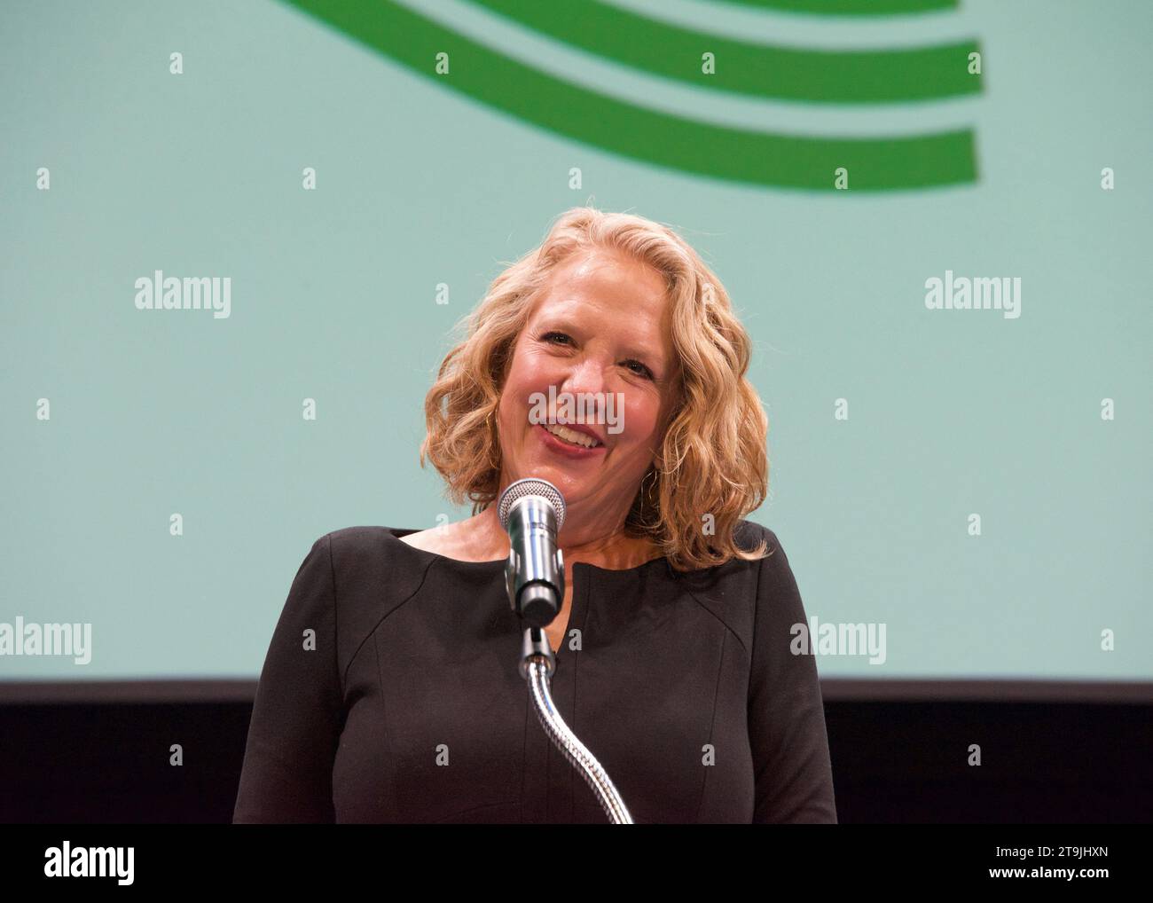 Oakland, CA - Jan 9, 2023: Oakland City Auditor Courtney Ruby speaking ...