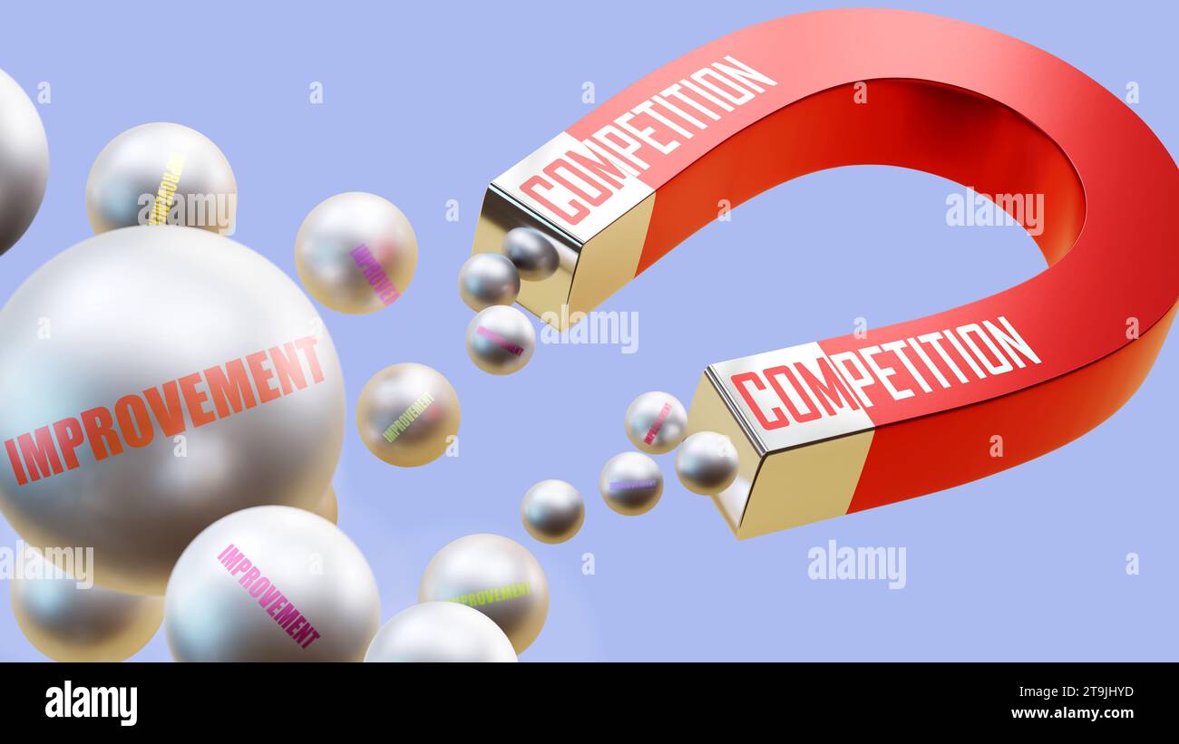 Competition which brings Improvement. A magnet metaphor in which ...
