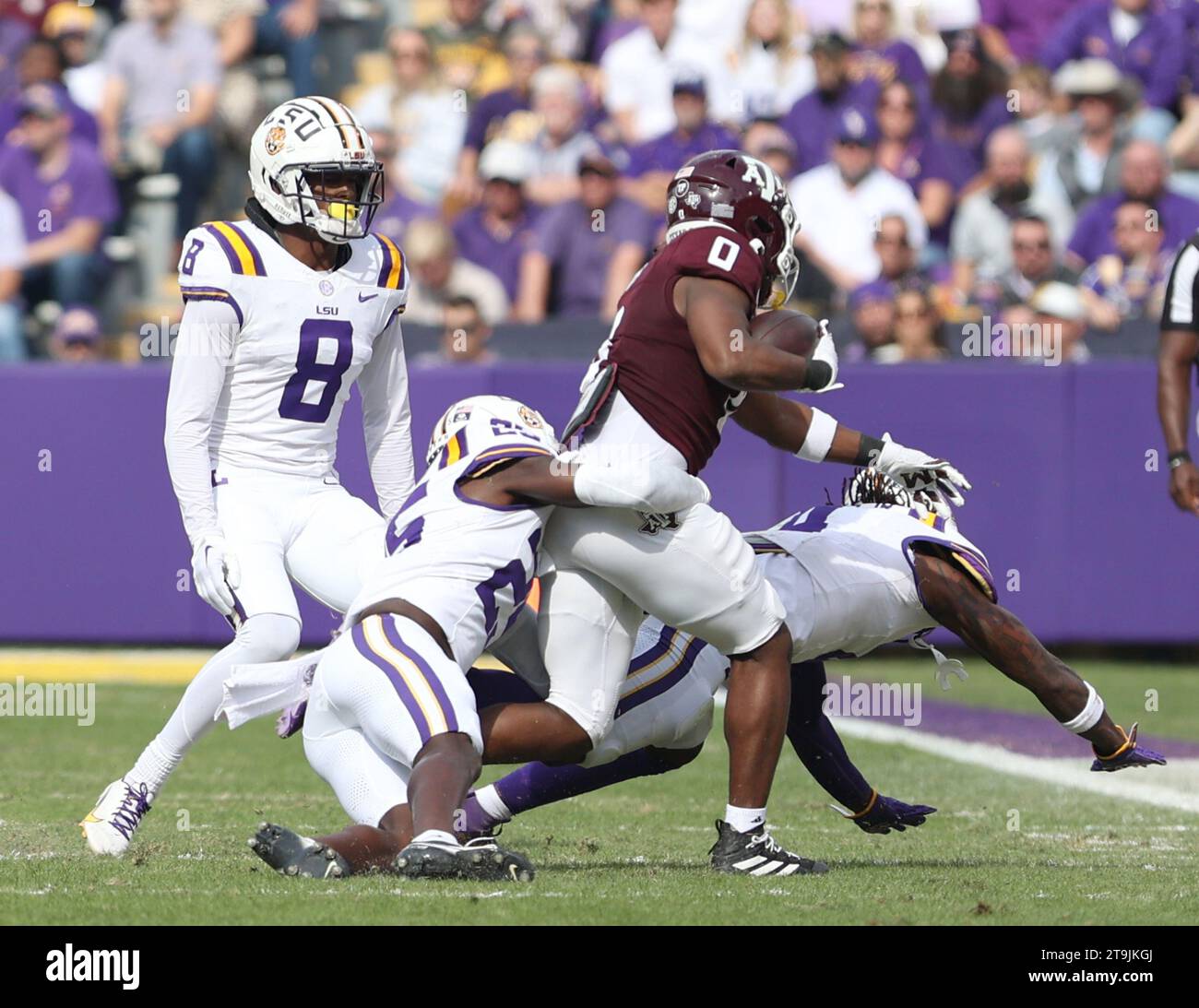 Baton Rouge, USA. 25th Nov, 2023. LSU Tigers safety Javien Toviano (25 ...