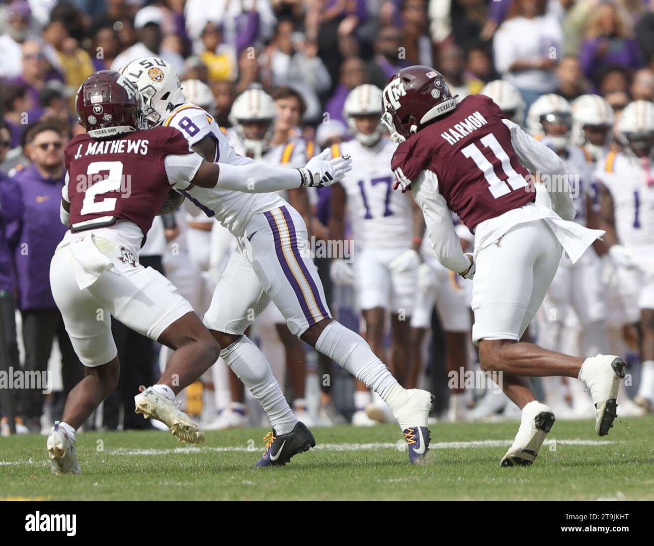 Baton Rouge, USA. 25th Nov, 2023. LSU Tigers wide receiver Malik Nabers ...