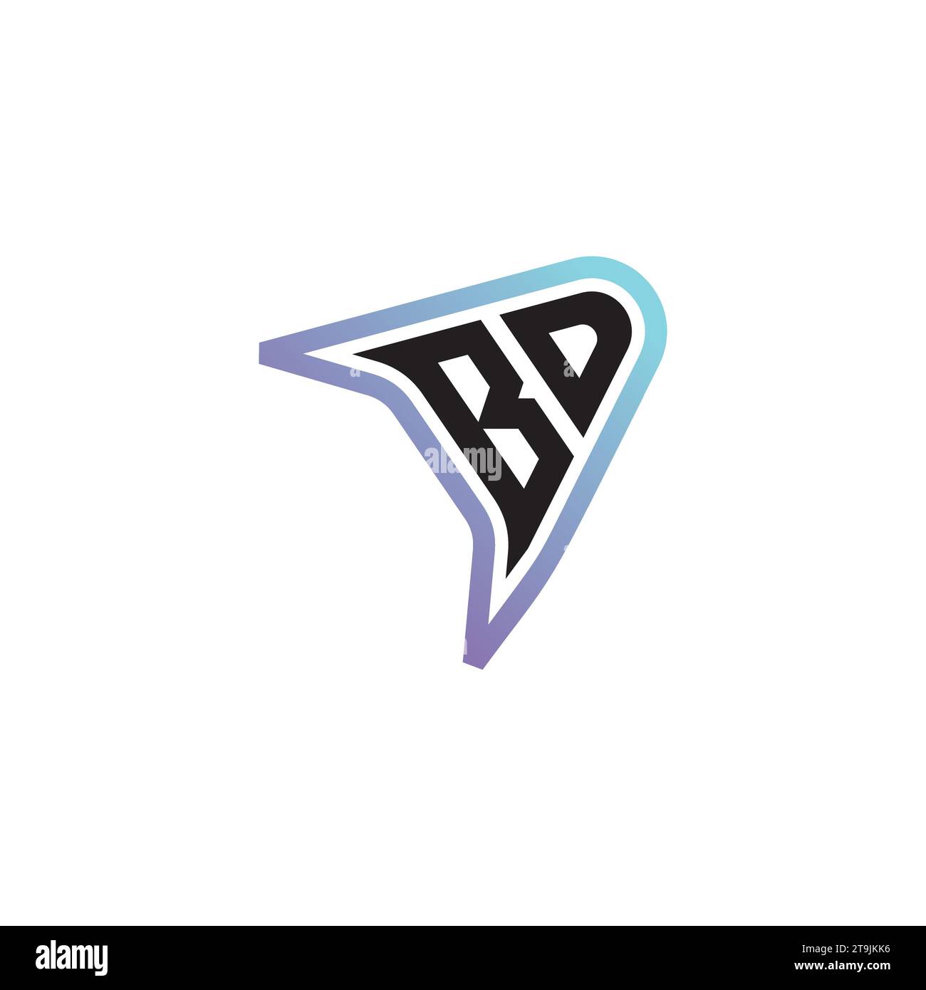 BD letter combination cool logo esport or gaming initial logo as a ...