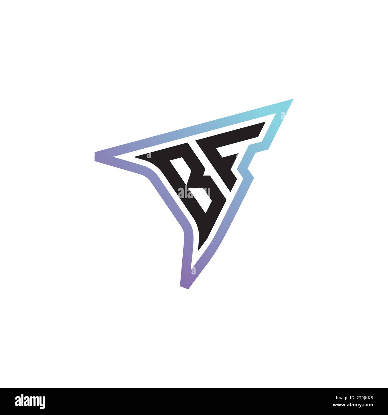 BF letter combination cool logo esport or gaming initial logo as a ...