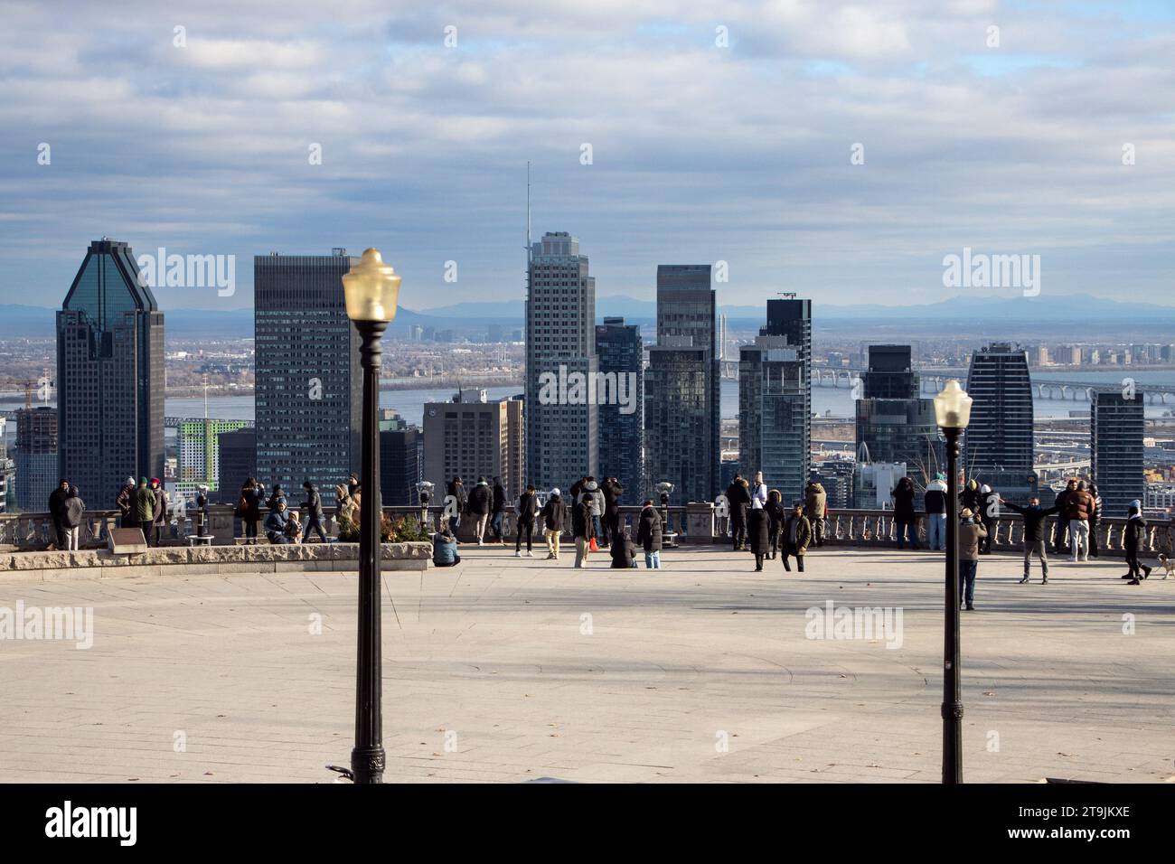 Downtown view from Mont royal, Montreal Stock Photo - Alamy