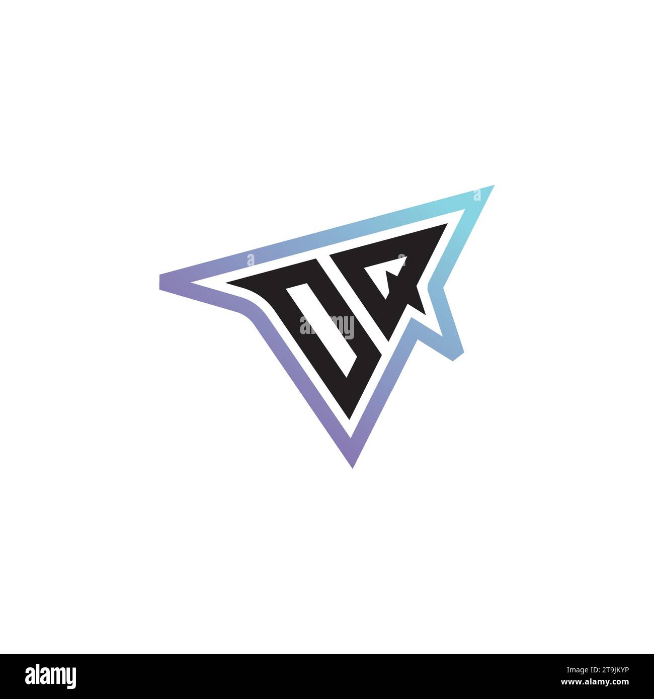 DQ letter combination cool logo esport or gaming initial logo as a ...