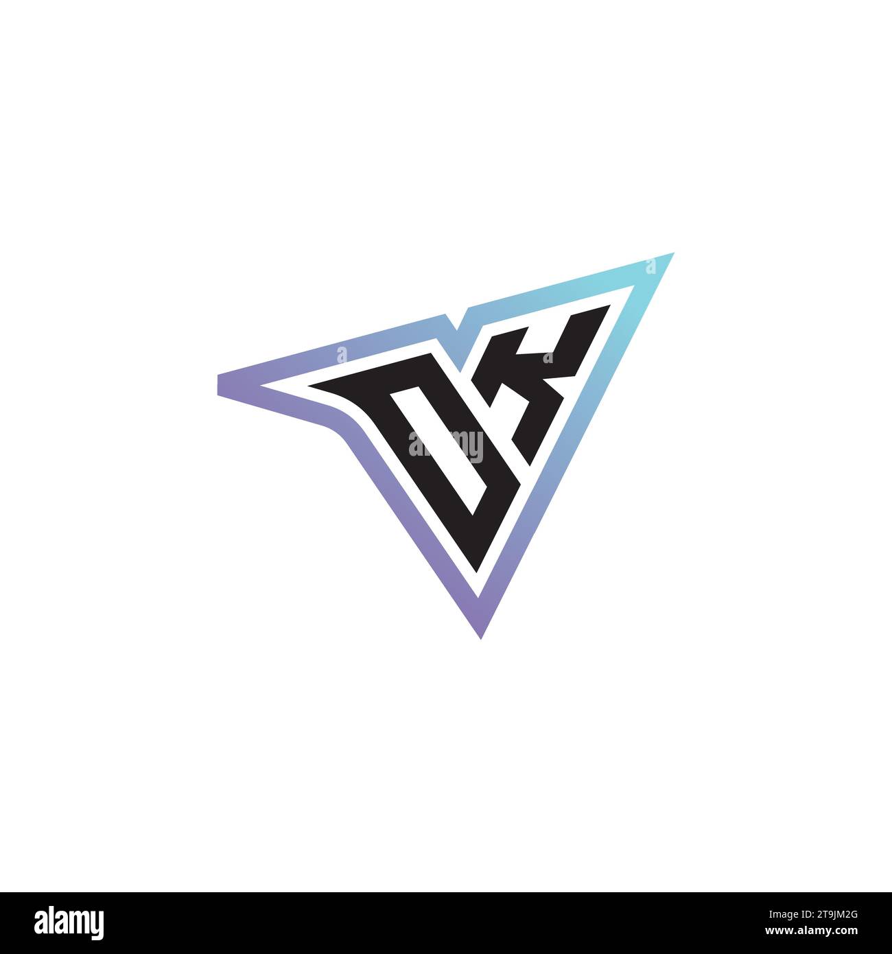 DK letter combination cool logo esport or gaming initial logo as a ...