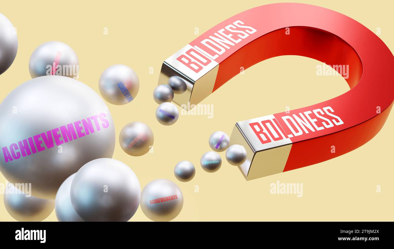 Boldness that attracts achievements power of boldness hi-res stock ...