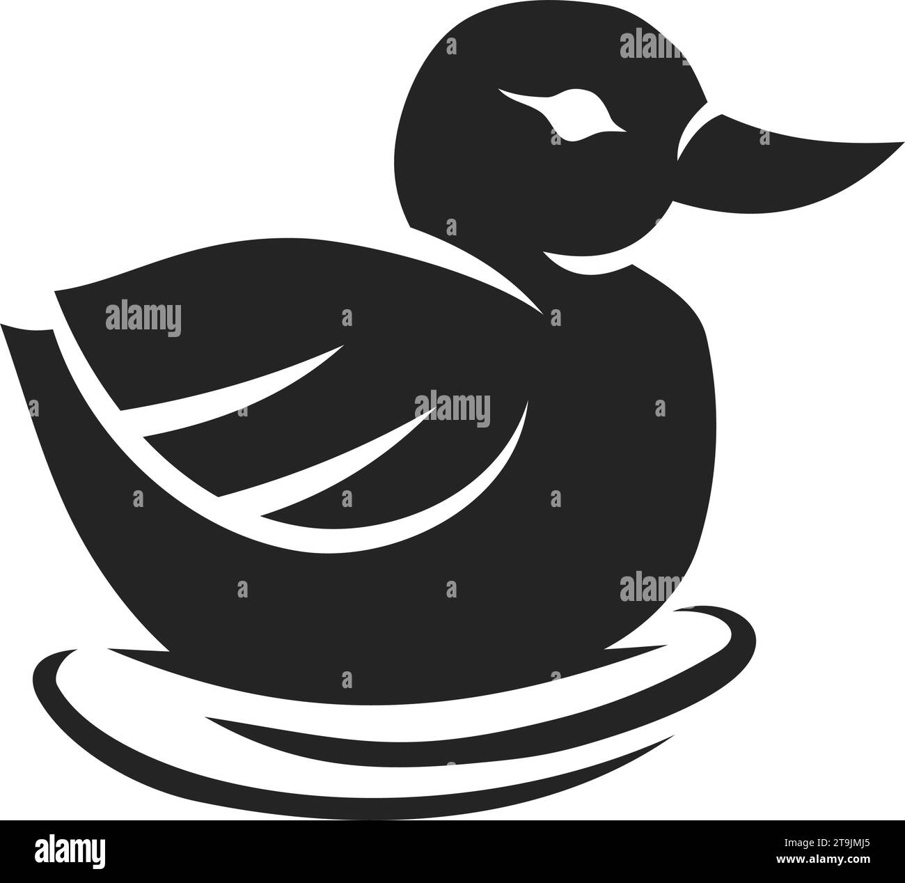 duck logo template Isolated. Brand Identity. Icon Abstract Vector ...