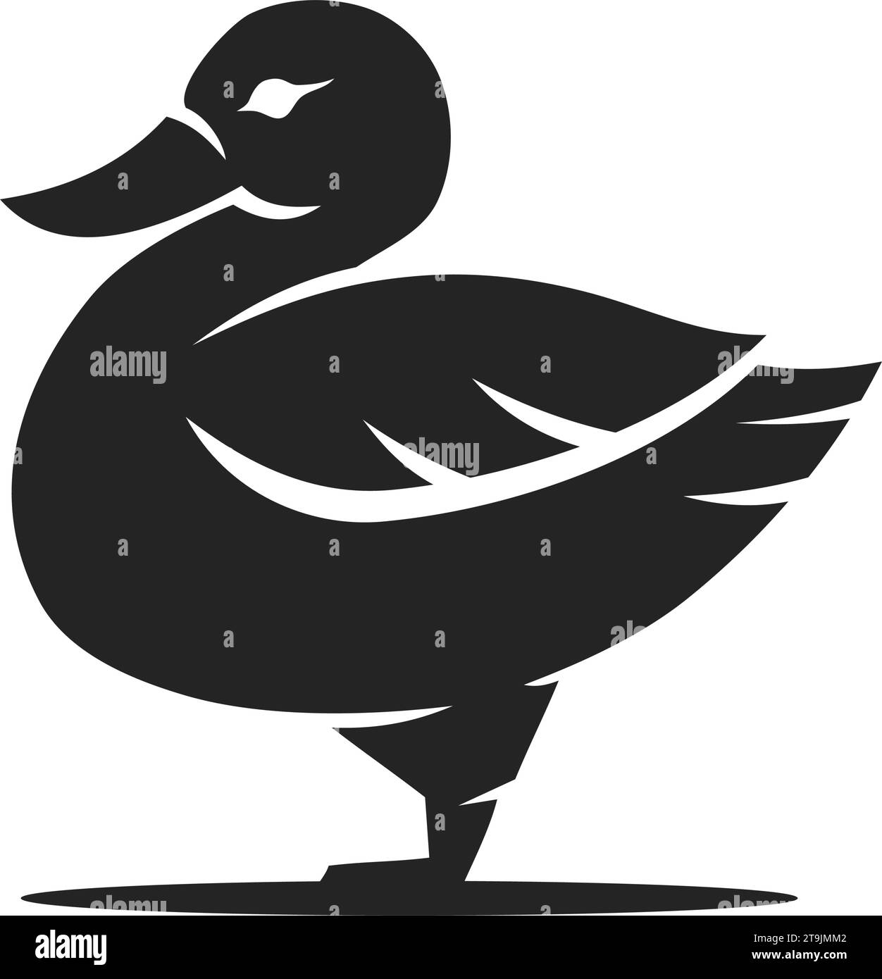 duck logo template Isolated. Brand Identity. Icon Abstract Vector ...