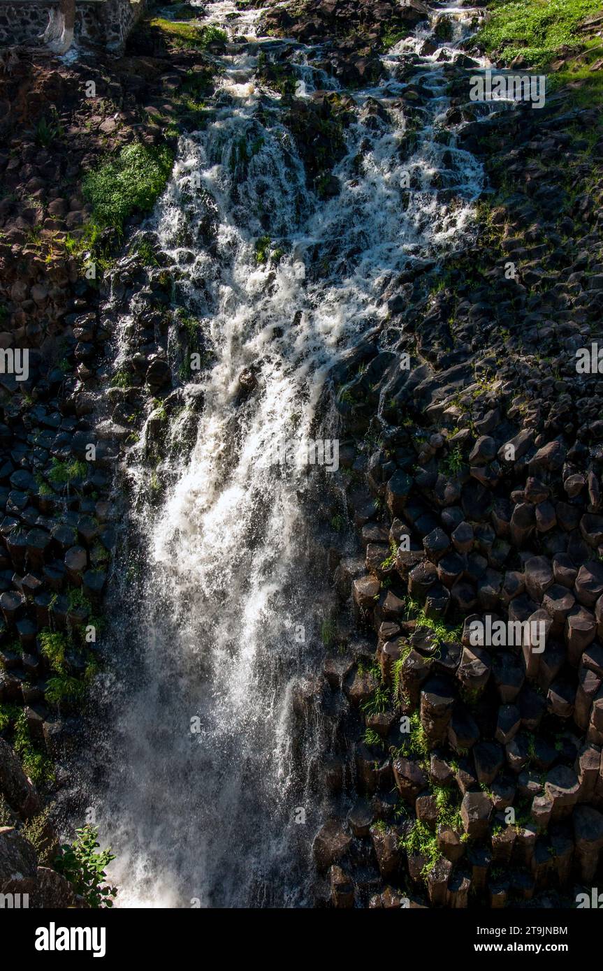 Basaltic Prisms of Santa Maria Regla. Tall columns of basalt rock in ...