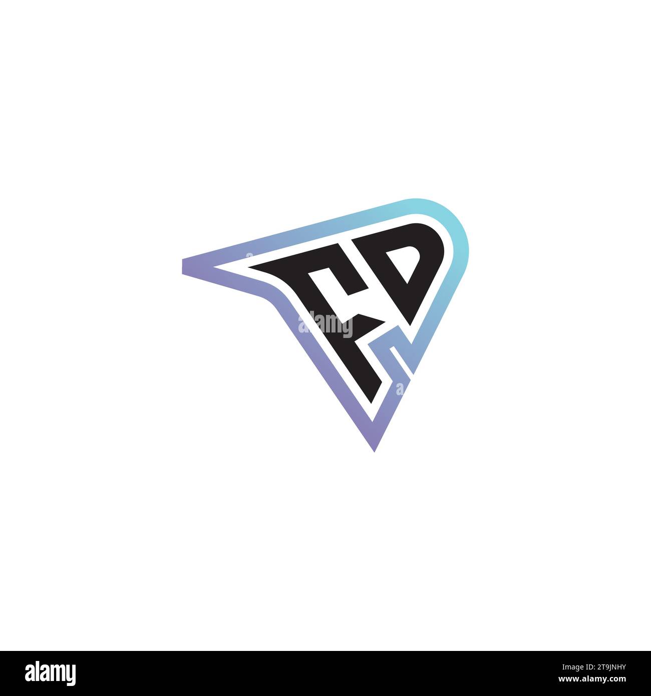 FD letter combination cool logo esport or gaming initial logo as a ...