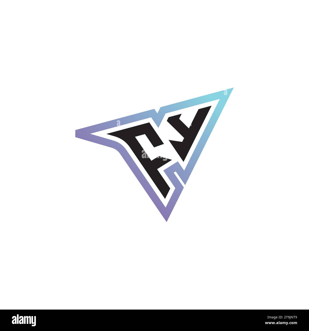 FY letter combination cool logo esport or gaming initial logo as a ...