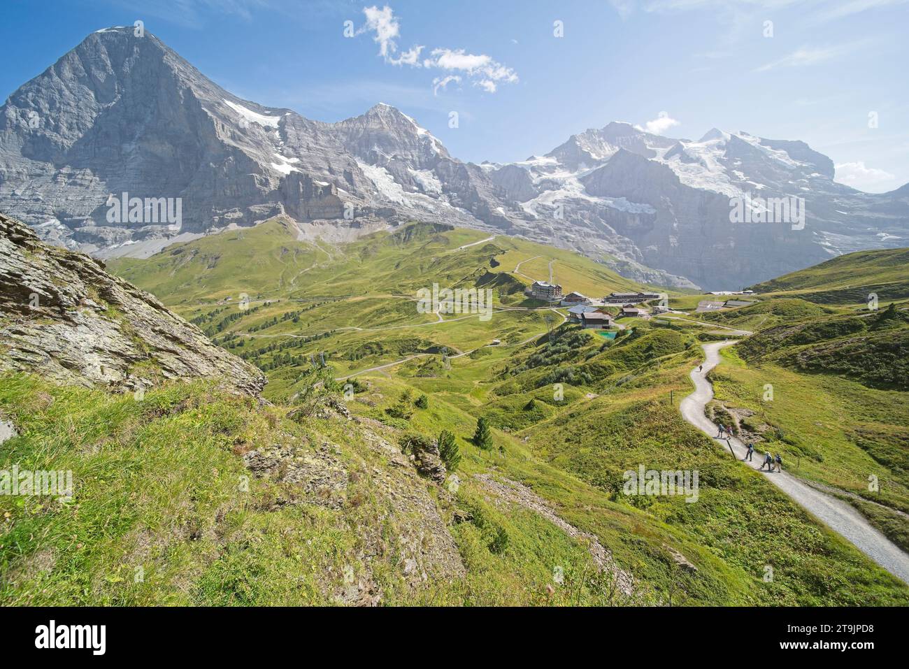 The Bernese Oberland in Switzerland, landscape from the “Kleine ...