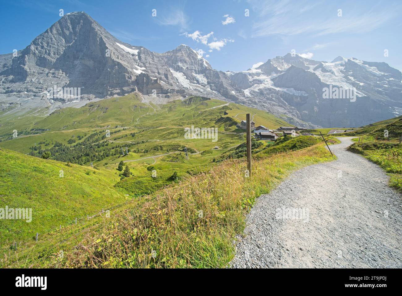 The Bernese Oberland in Switzerland, landscape from the “Kleine ...
