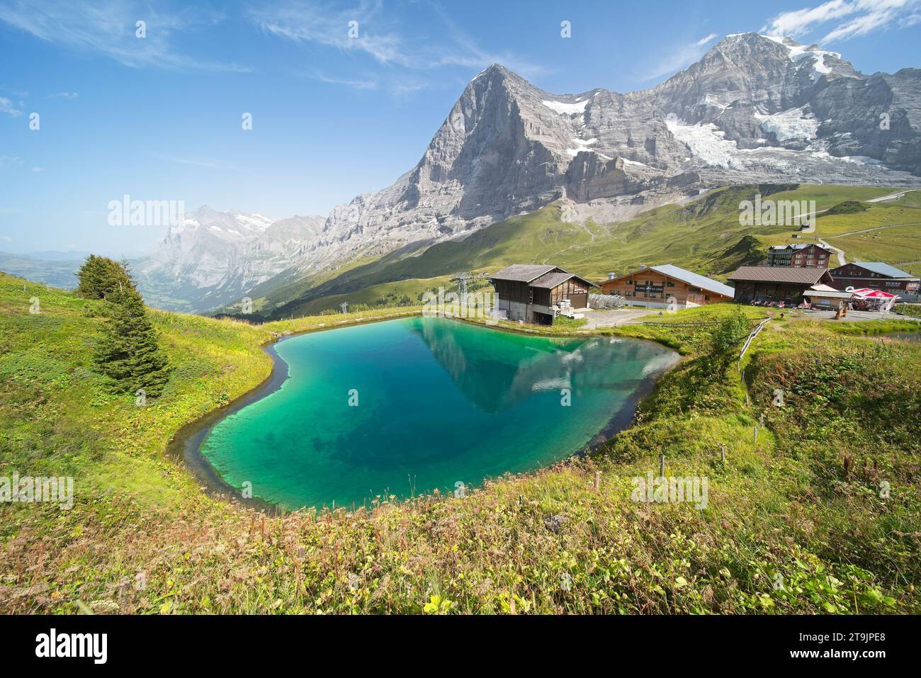 The Bernese Oberland in Switzerland, landscape from the “Kleine ...