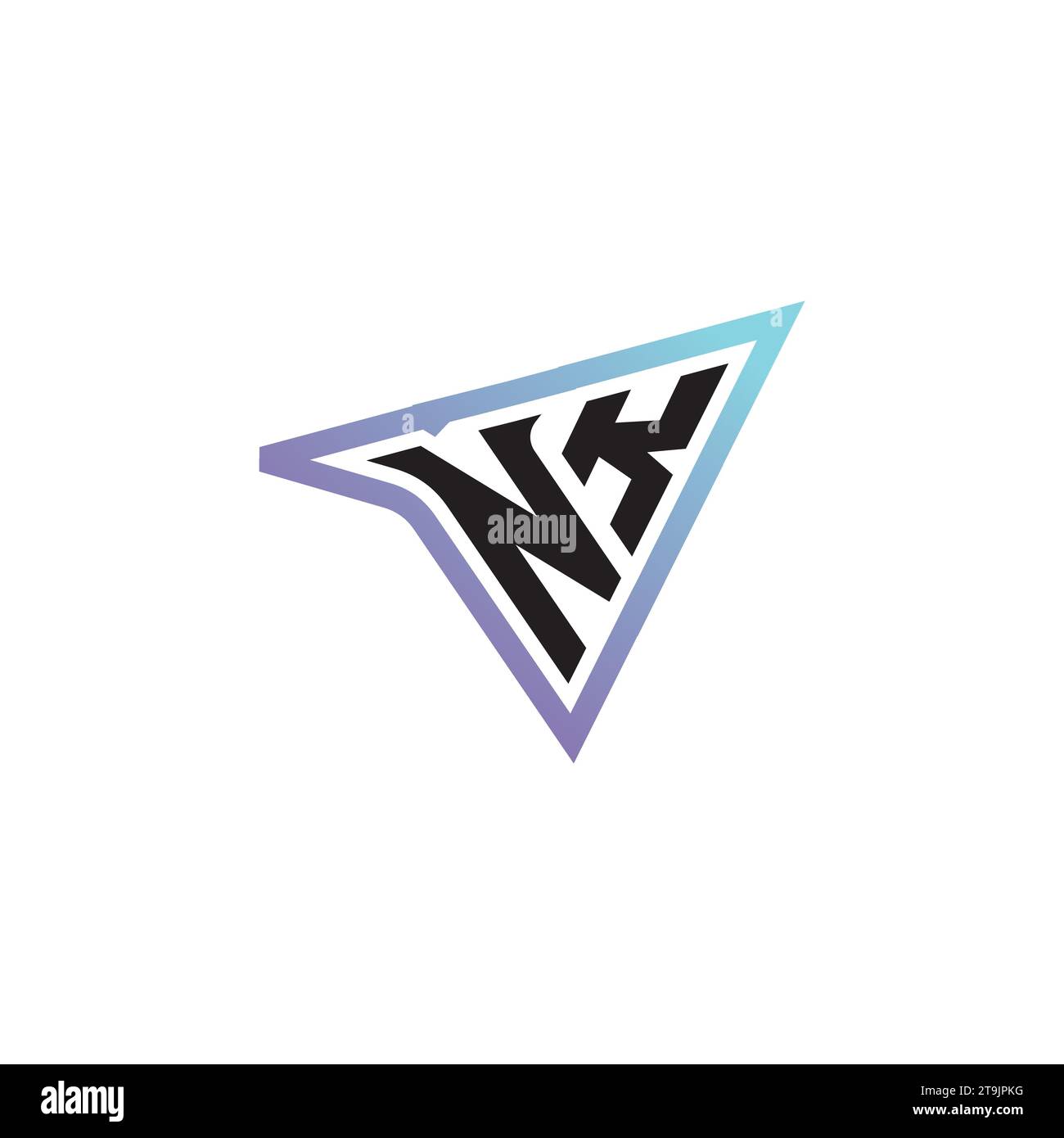 Nk letter design hi-res stock photography and images - Alamy