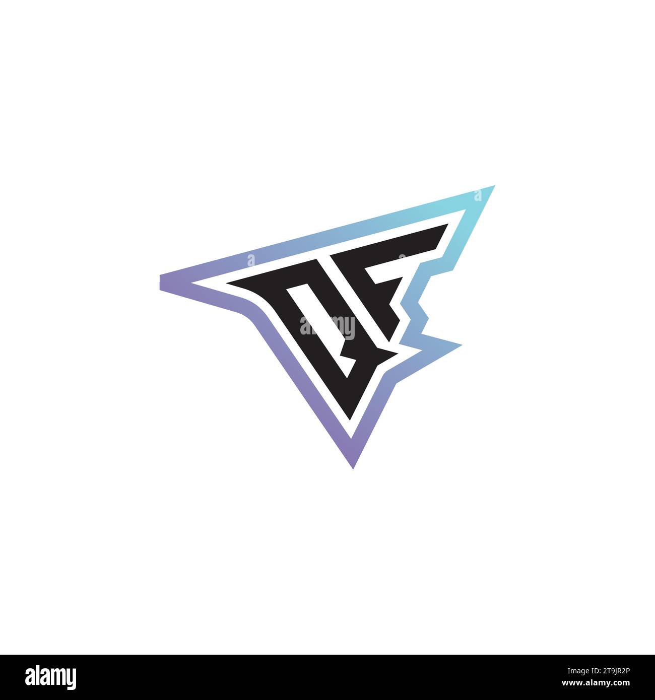 QF letter combination cool logo esport or gaming initial logo as a ...