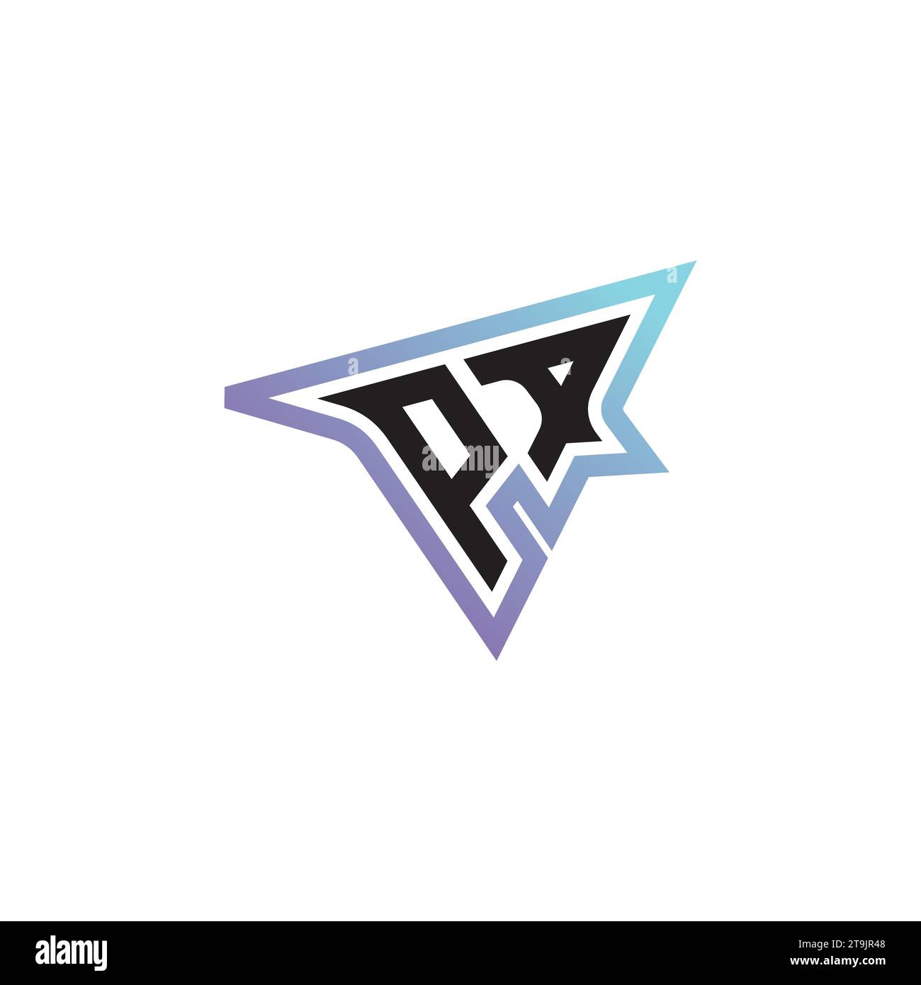 PA letter combination cool logo esport or gaming initial logo as a ...