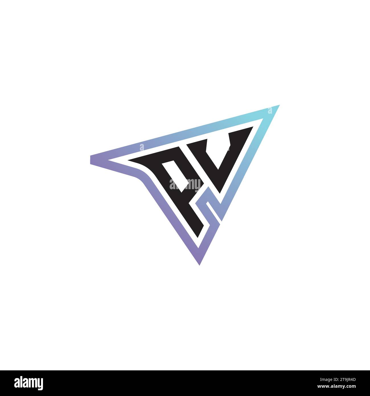 PU letter combination cool logo esport or gaming initial logo as a ...