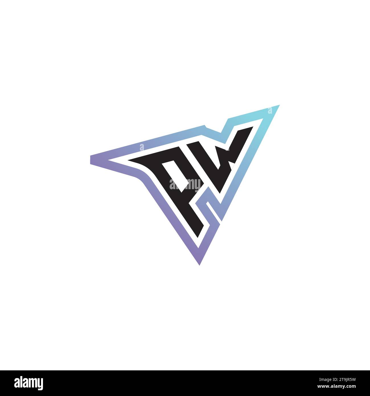 Letter pw logo vector vectors hi-res stock photography and images - Alamy