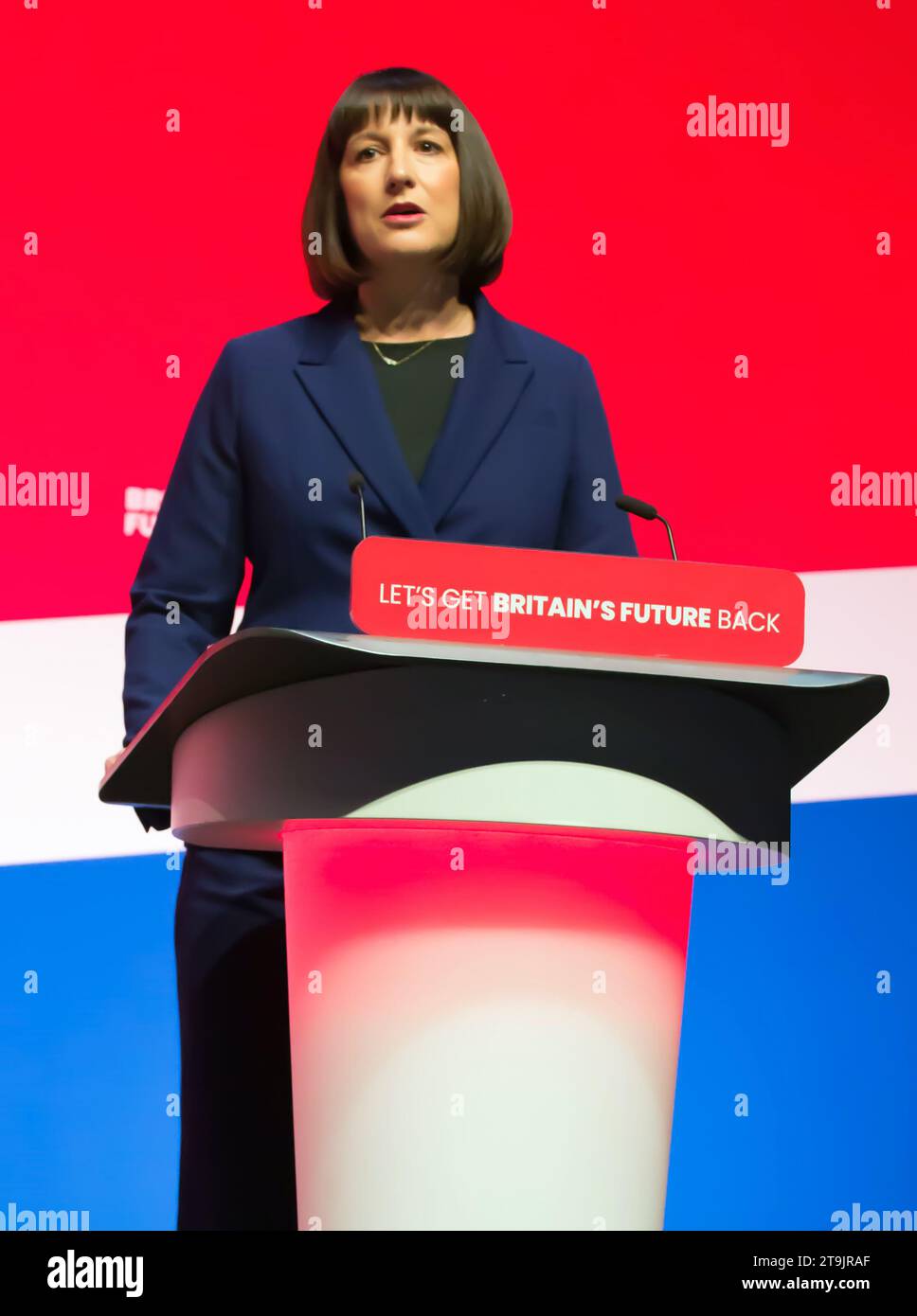Rachel Reeves, Shadow Chancellor, Labour party delivers her speech on ...