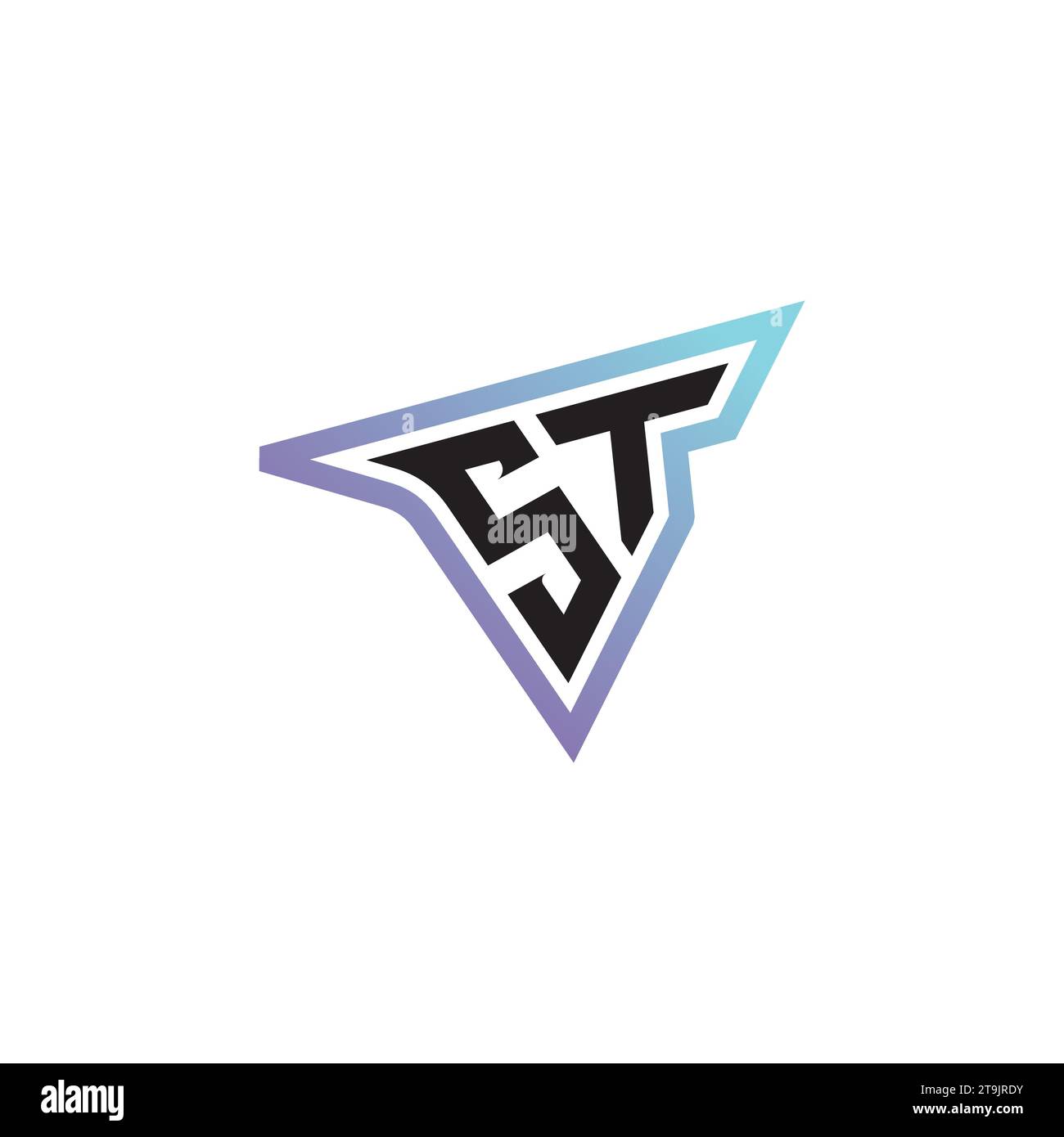 ST letter combination cool logo esport or gaming initial logo as a ...